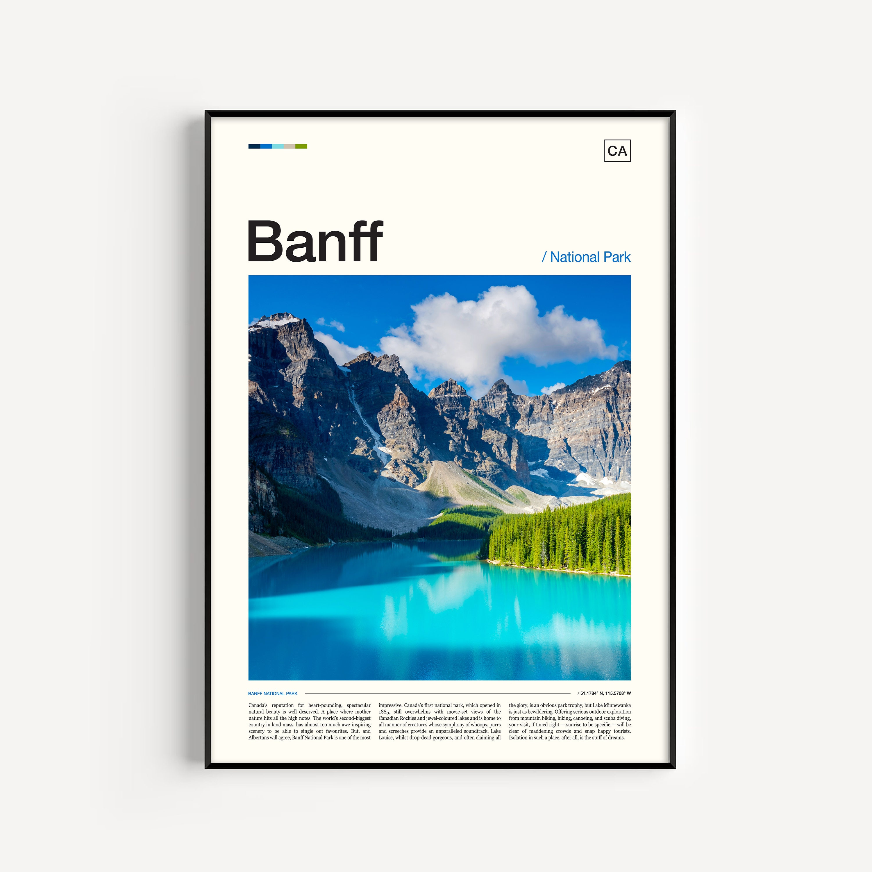 POSTER Banff National Park, National Park Poster, Banff Art, Banff ...