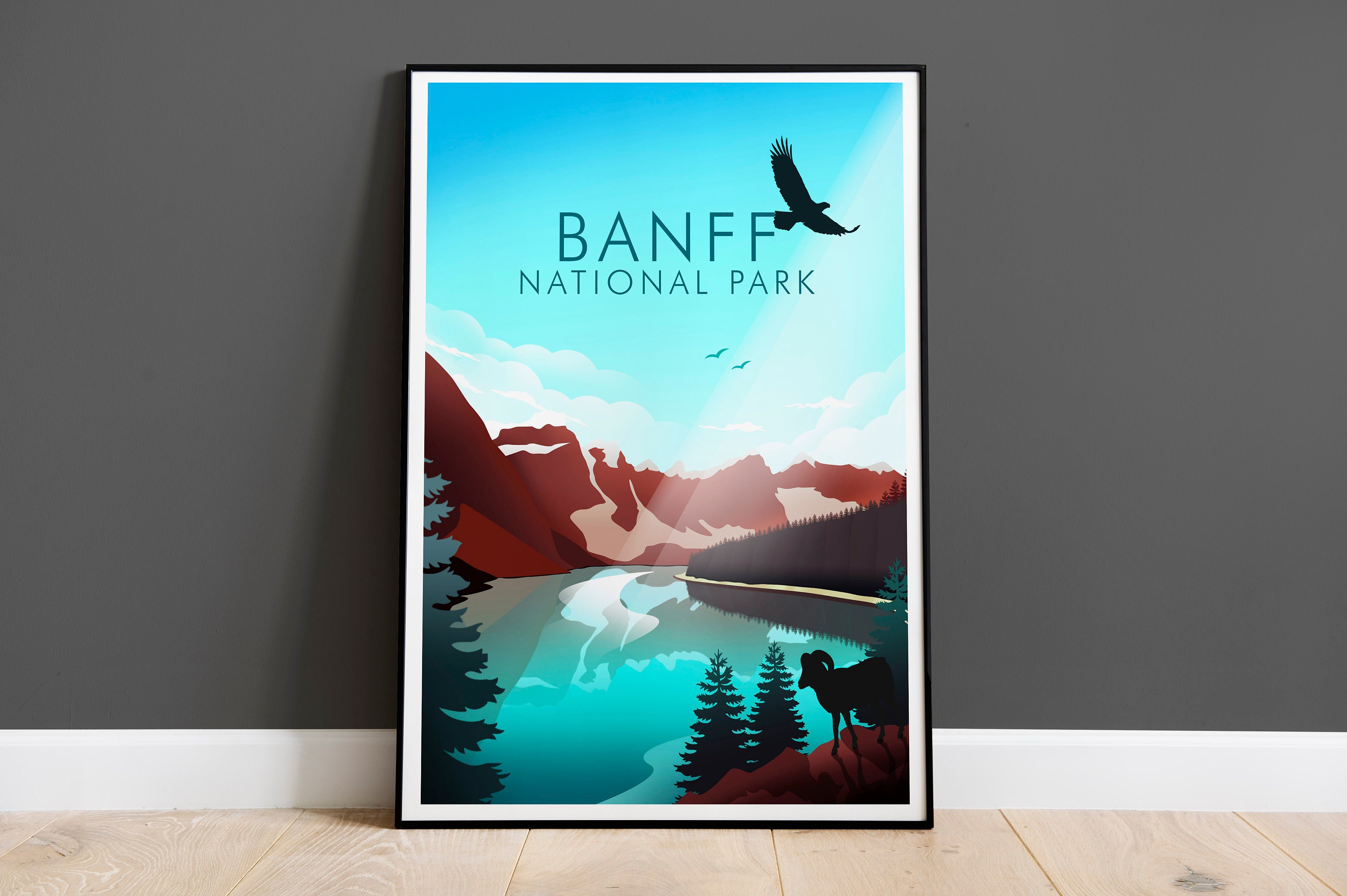POSTER Banff National Park Print, Banff National Park Poster, Travel ...