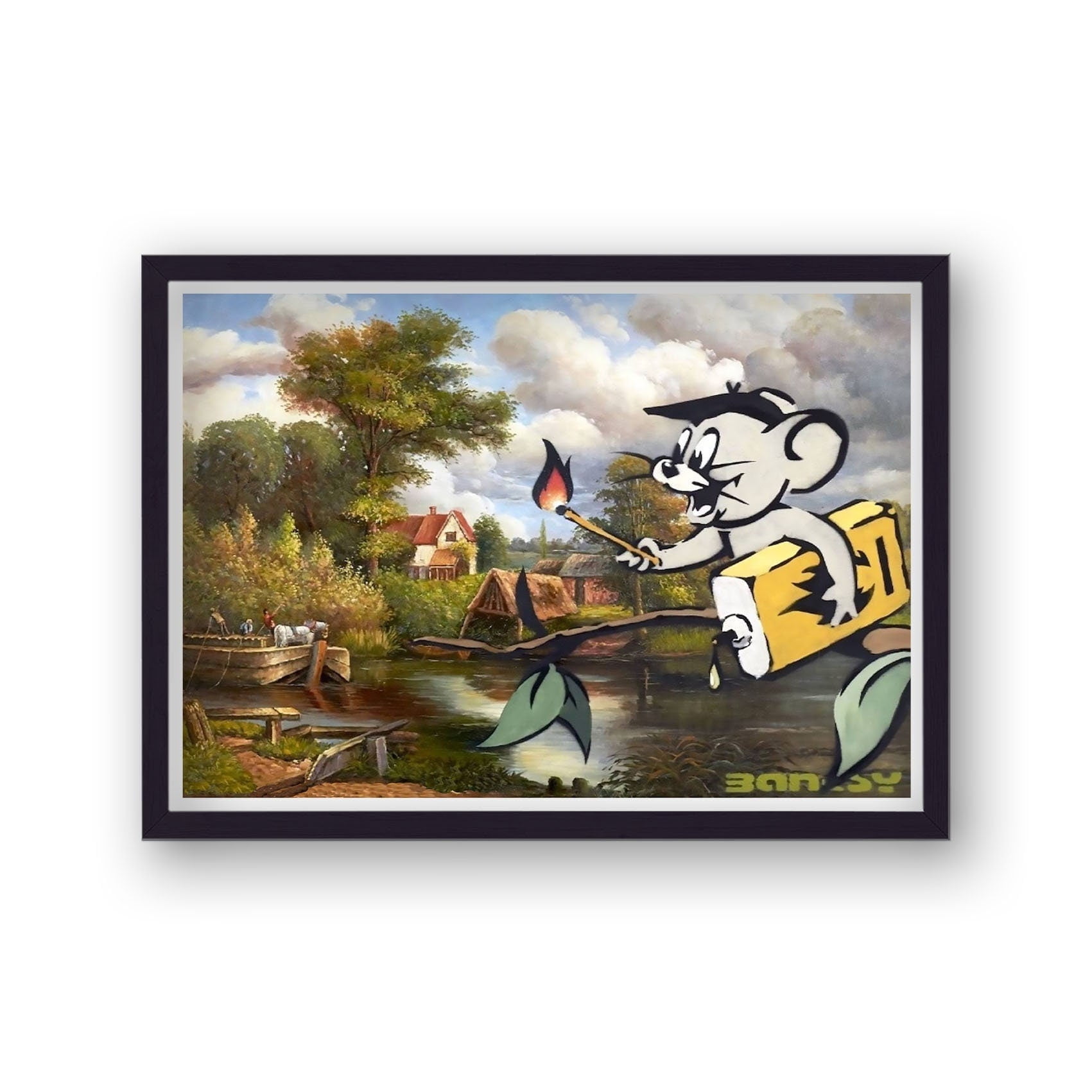POSTER Banksy Crude Oil Jerry-UNFRAMED - Walmart.com