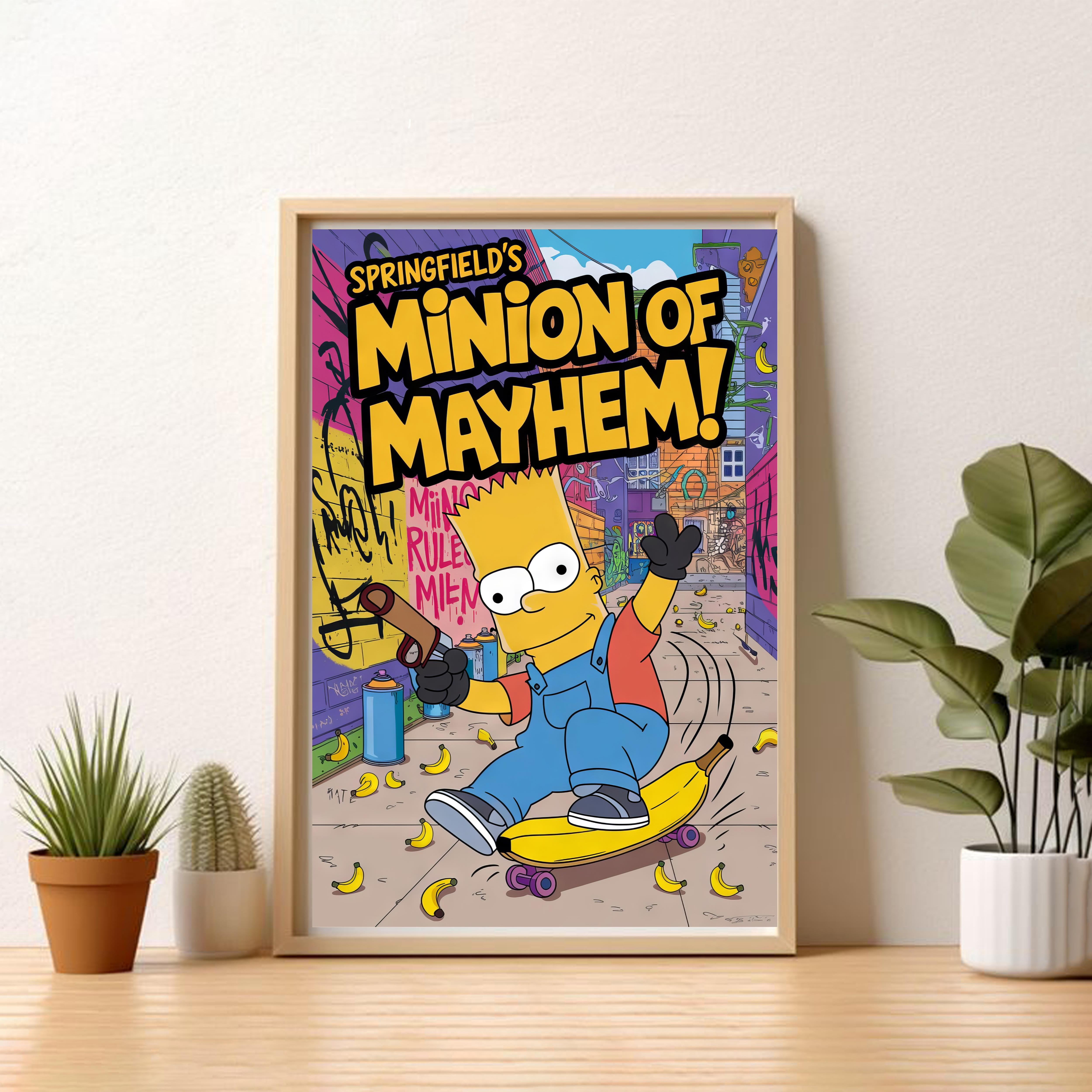 POSTER Bart-Minion Poster - The Mischief Maker-Bart Simpson as a ...