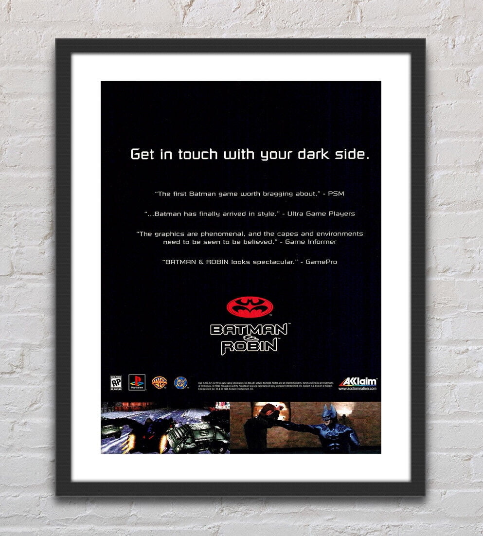 POSTER Batman And Robin Sony Playstation PS1 Poster-12x18-UNFRAMED ...