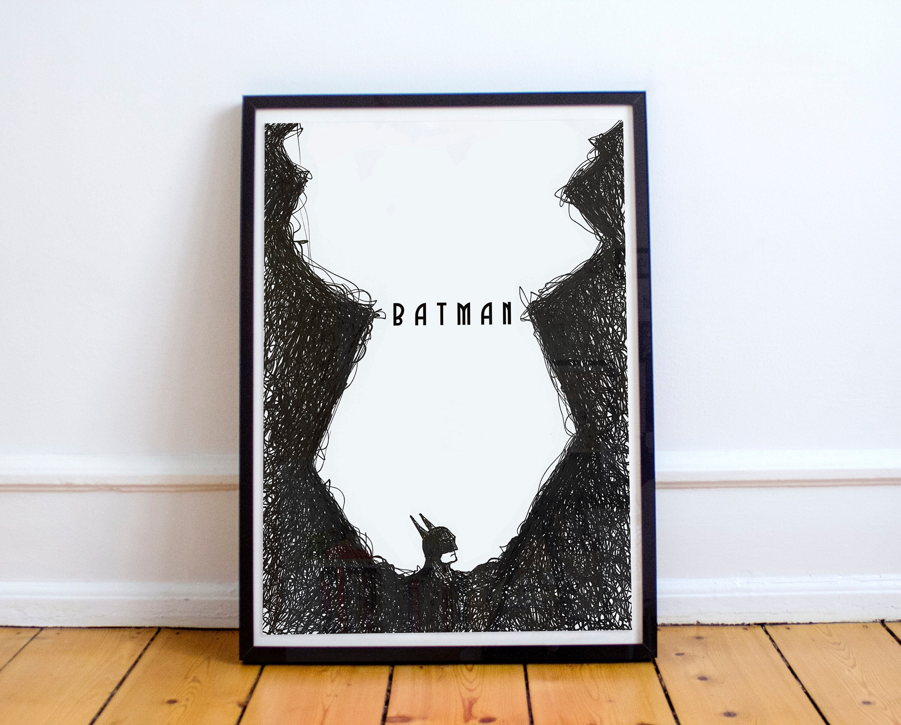 POSTER Batman - Minimalist Fanmade Poster_2-UNFRAMED - Walmart.com