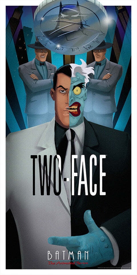 POSTER Batman The Animated Series Two Face Movie Poster-8x12-UNFRAMED ...