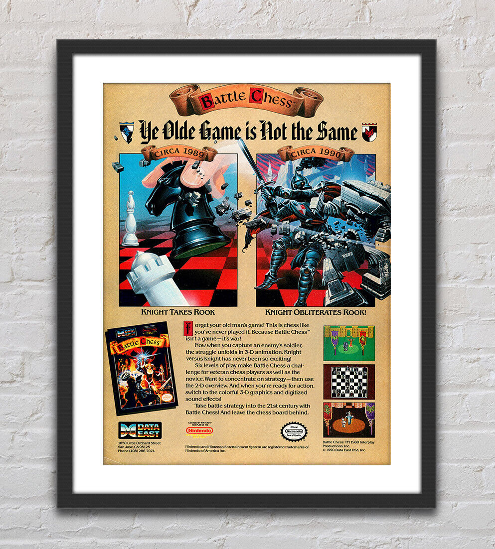 POSTER Battle Chess Nintendo NES Poster-24x36-UNFRAMED - Walmart.com