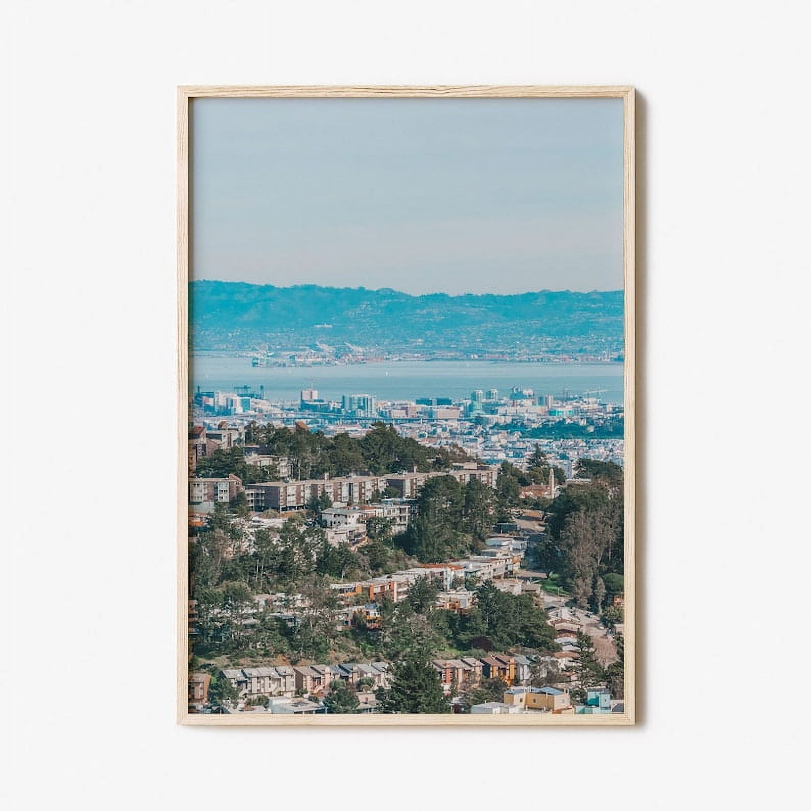 POSTER Bay Area Colorful Poster Print No 1, San Francisco Bay Area ...