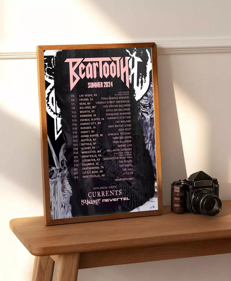 POSTER Beartooth Tour 2024 poster-8x12-UNFRAMED - Walmart.com