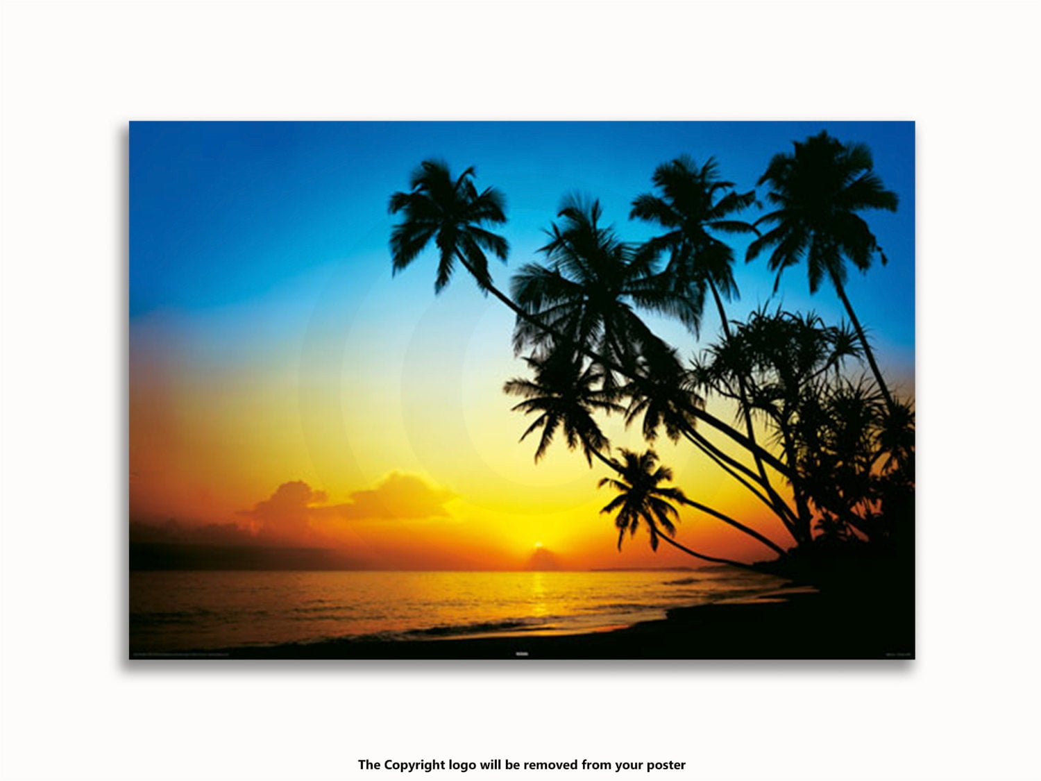Poster Beautiful Summer Sunset Poster -UNFRAMED - Walmart.com