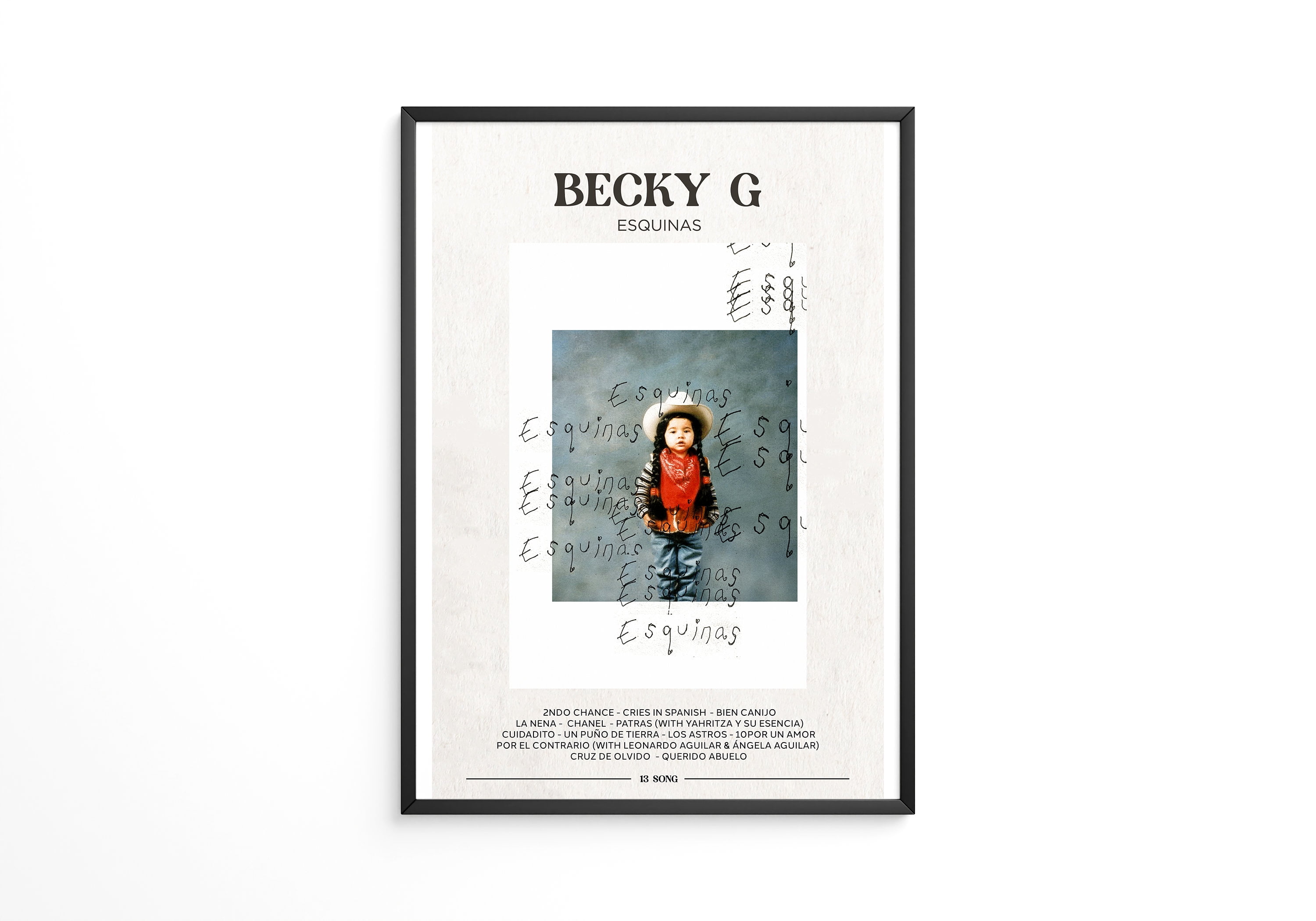 POSTER Becky G - Esquinas Album Poster / Album Cover Poster / Music ...