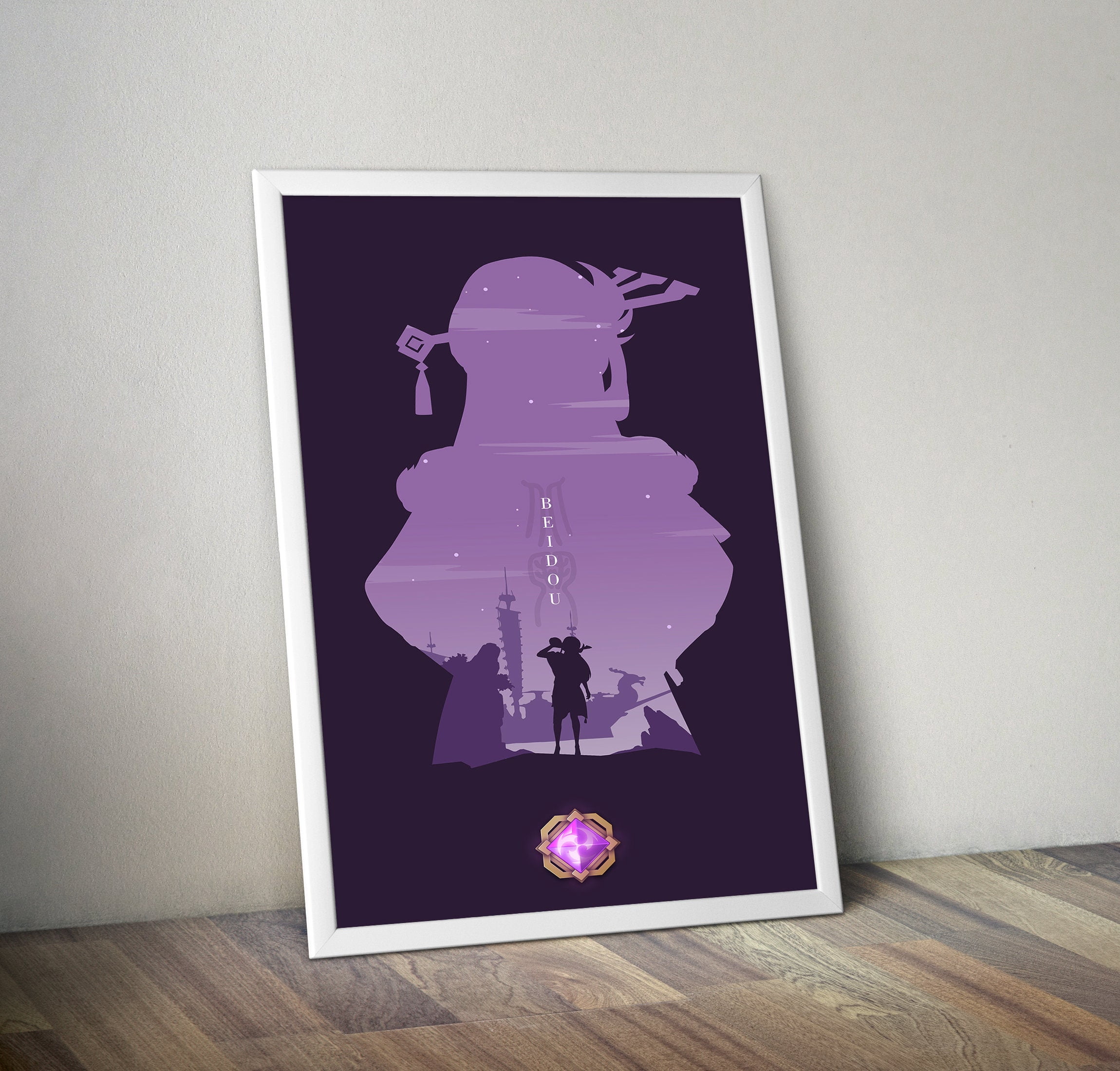 POSTER Beidou Genshin Impact Genshin Impact Poster Anime Twitch Decor ...