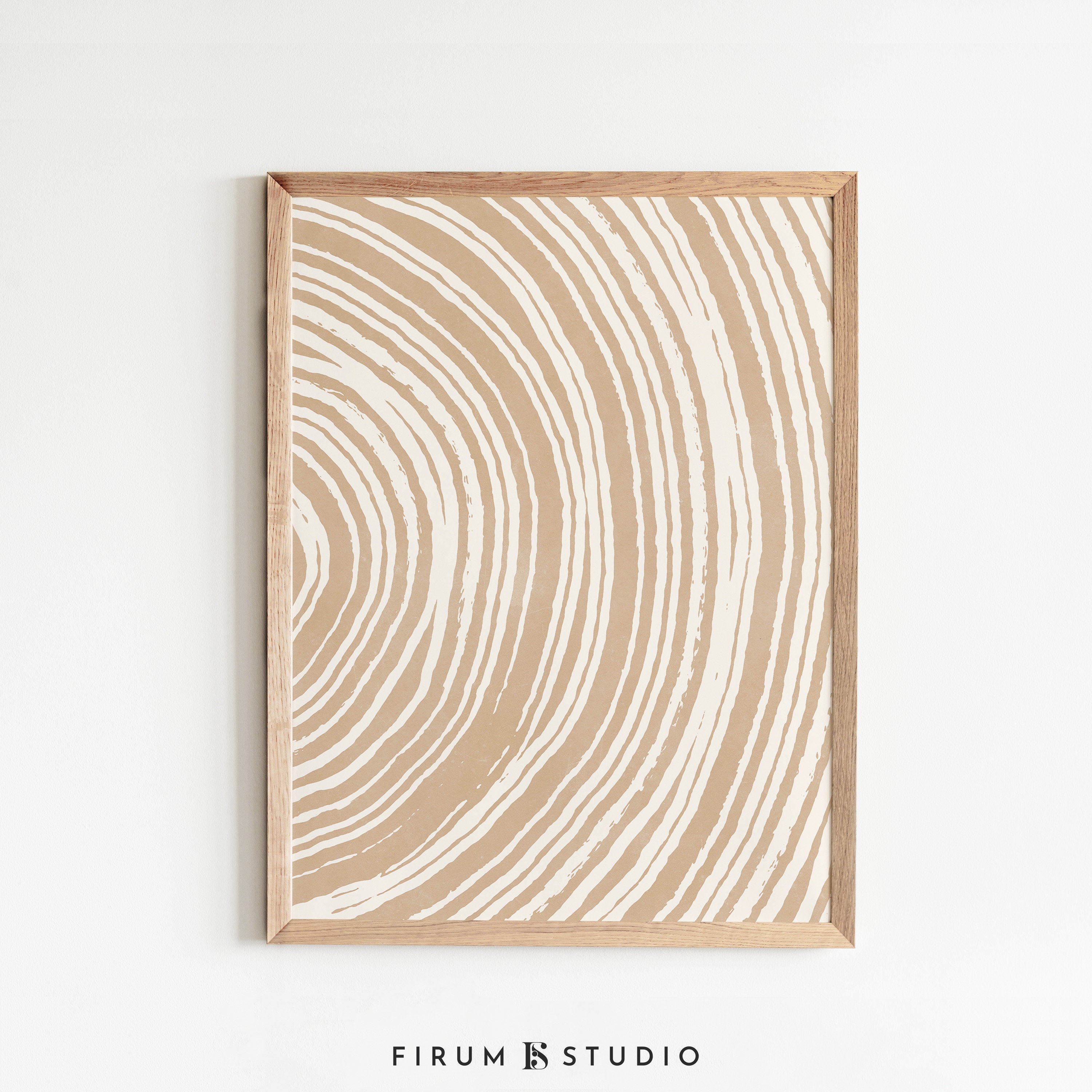 POSTER Beige Abstract Art, Line Art Poster, Light Aesthetic Art ...