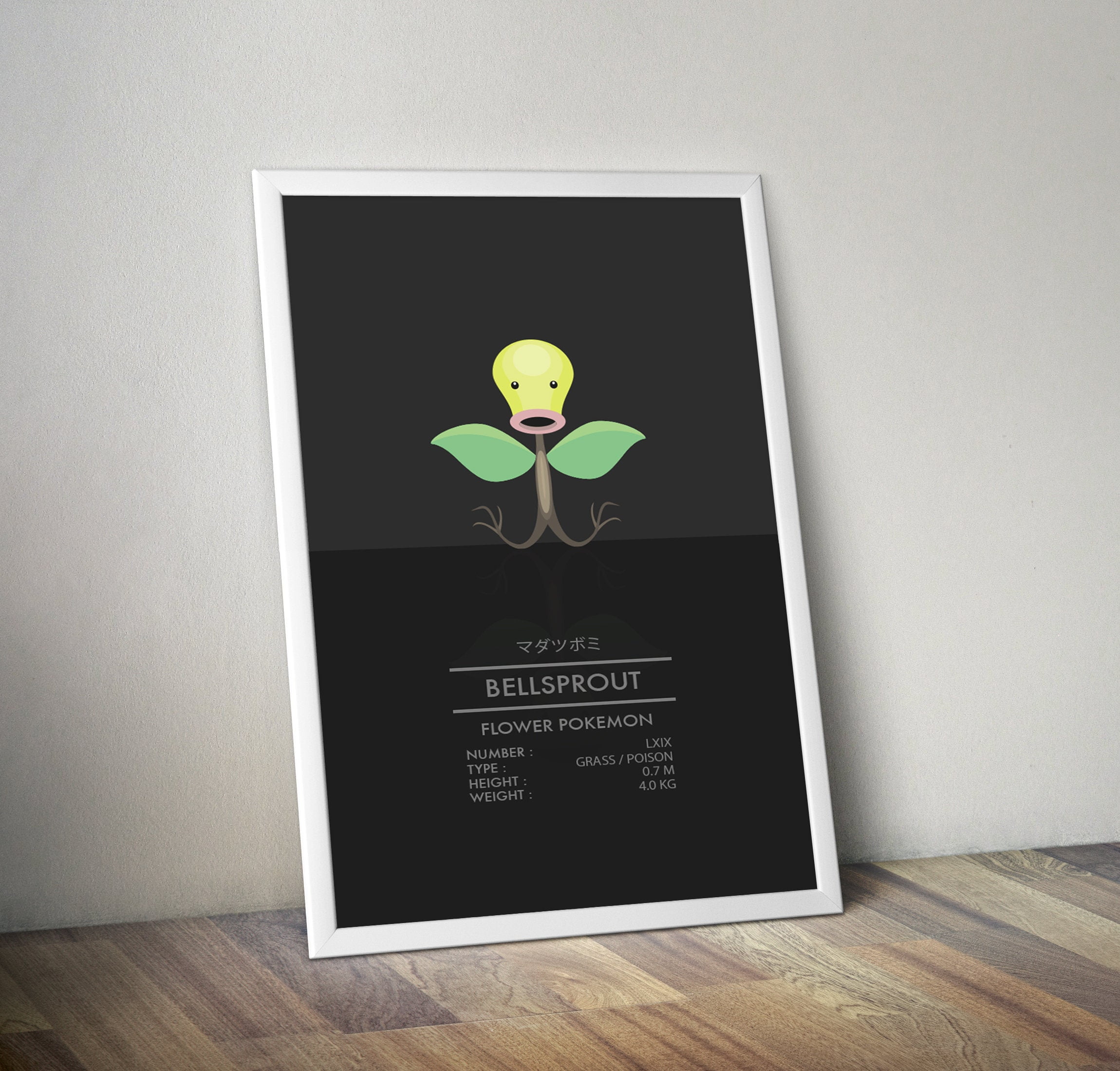 POSTER Bellsprout Pokemon Poster Pokemon Decor Pokemon Wall Art Pokemon ...