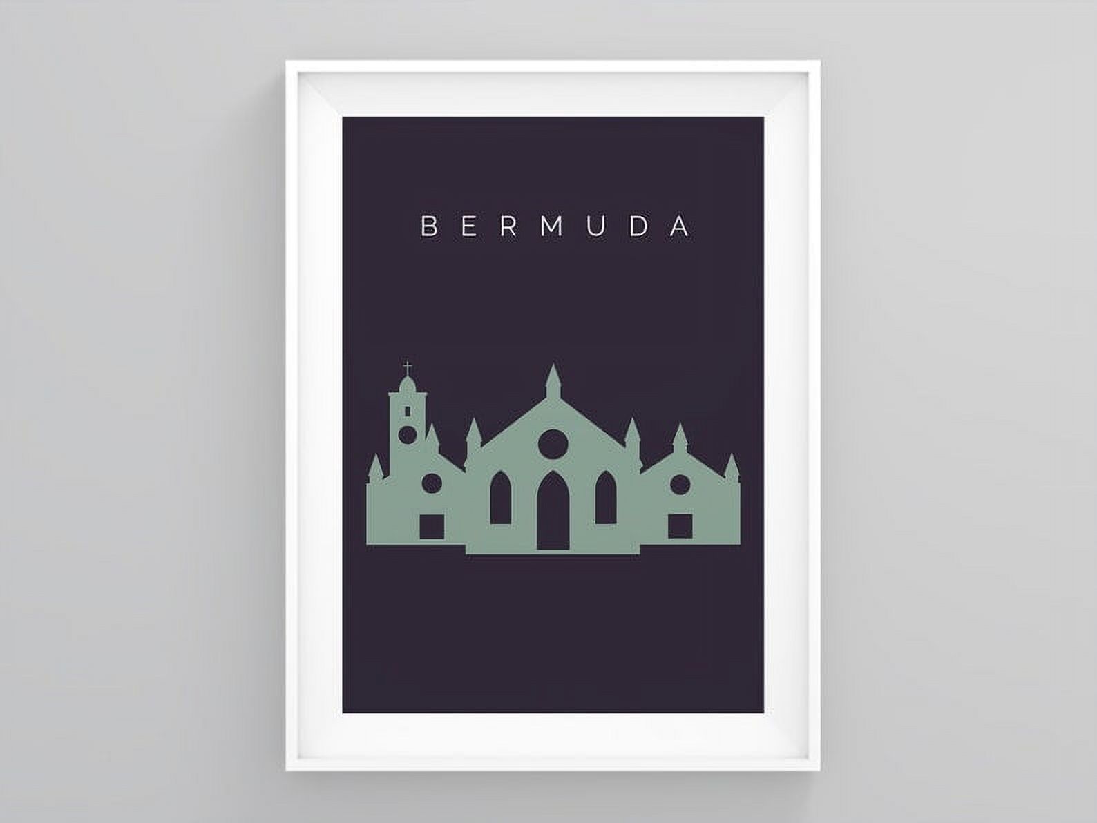 POSTER Bermuda Travel Poster, St Peters Church Travel Wall Art, Bermuda ...
