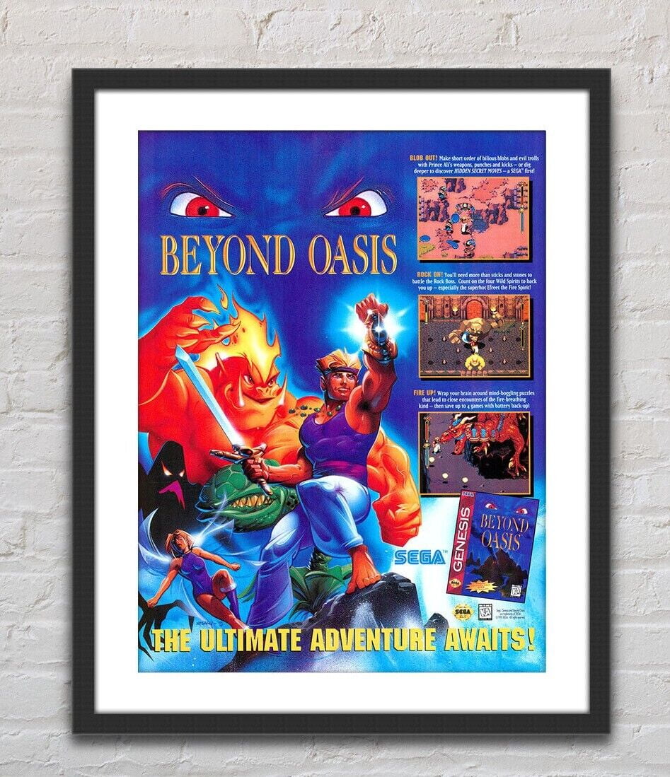 POSTER Beyond Oasis Sega Genesis Poster-8x12-UNFRAMED - Walmart.com