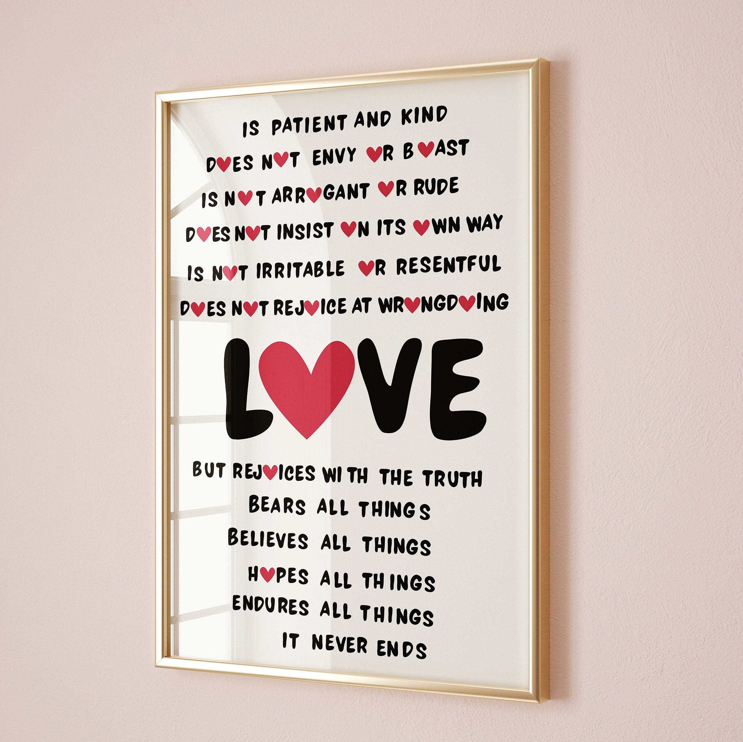 POSTER Bible Verse Wall Art Scripture Wall Art Living Room Decor ...