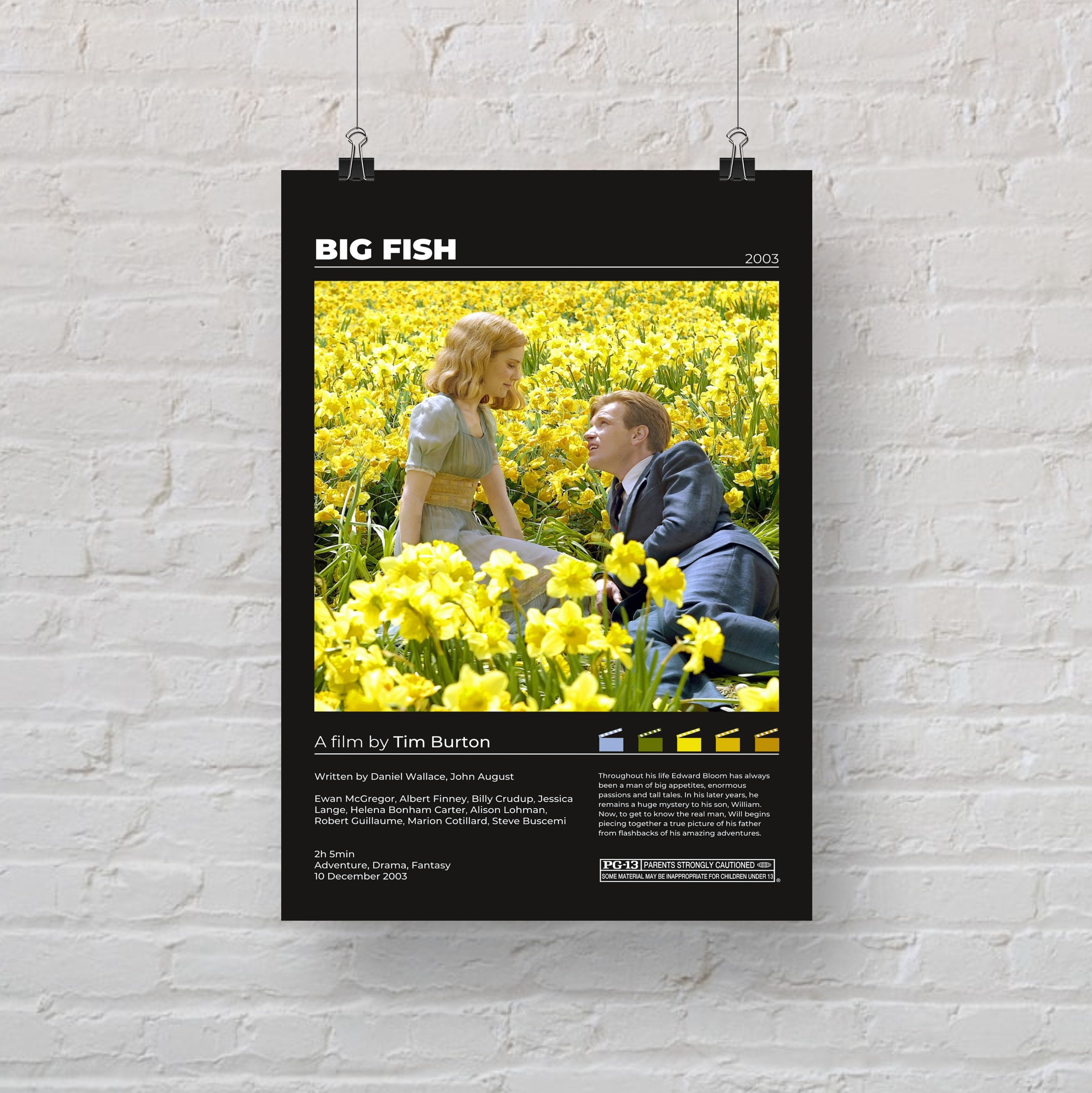 POSTER Big Fish Poster Tim Burton Movie Poster Info Minimalist Modern ...