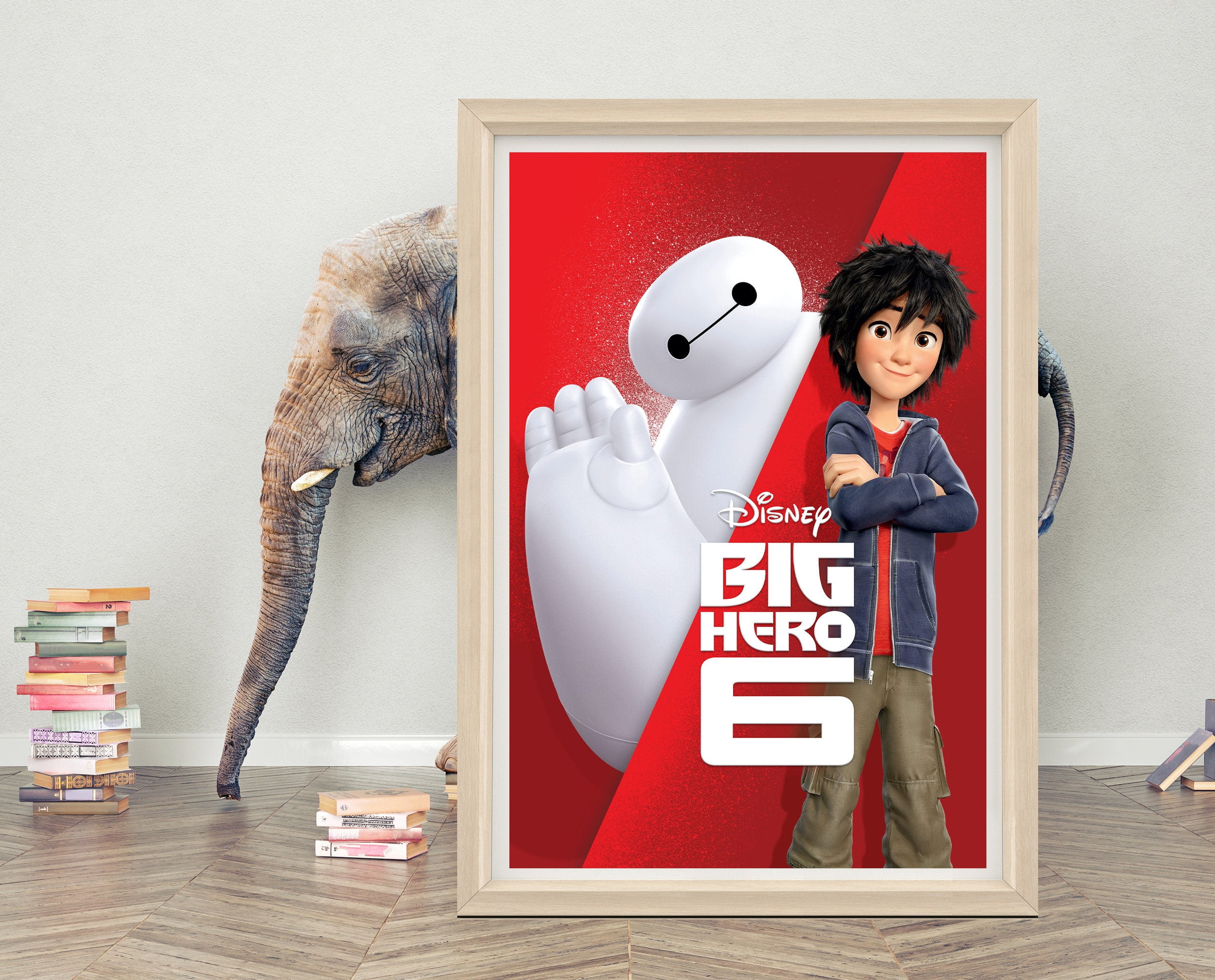 Poster Big Hero 6 Movie Poster Wall Art | 2023 Minimalist Movie Poster ...
