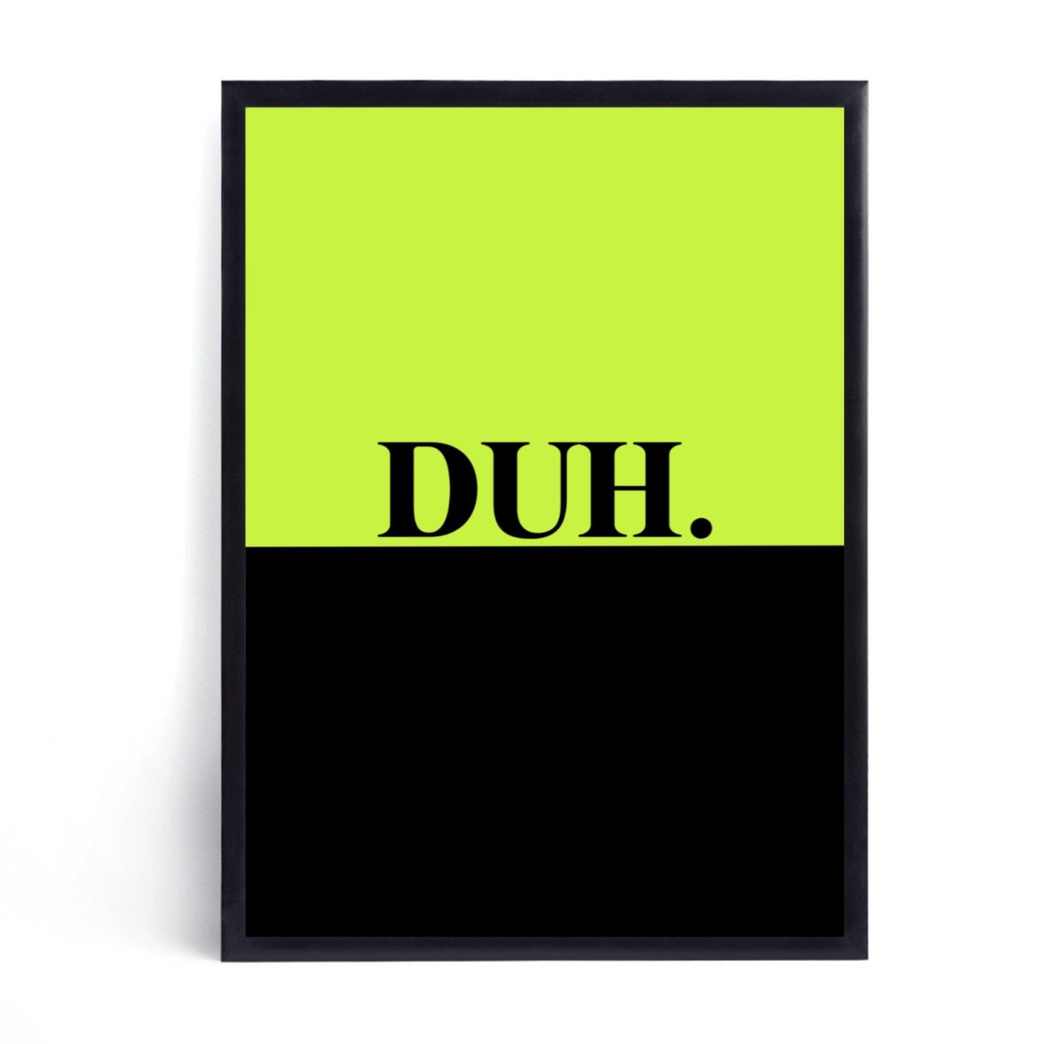 POSTER Billie Eilish DUH Lyric Block Colour Wall Art Print | Pop ...