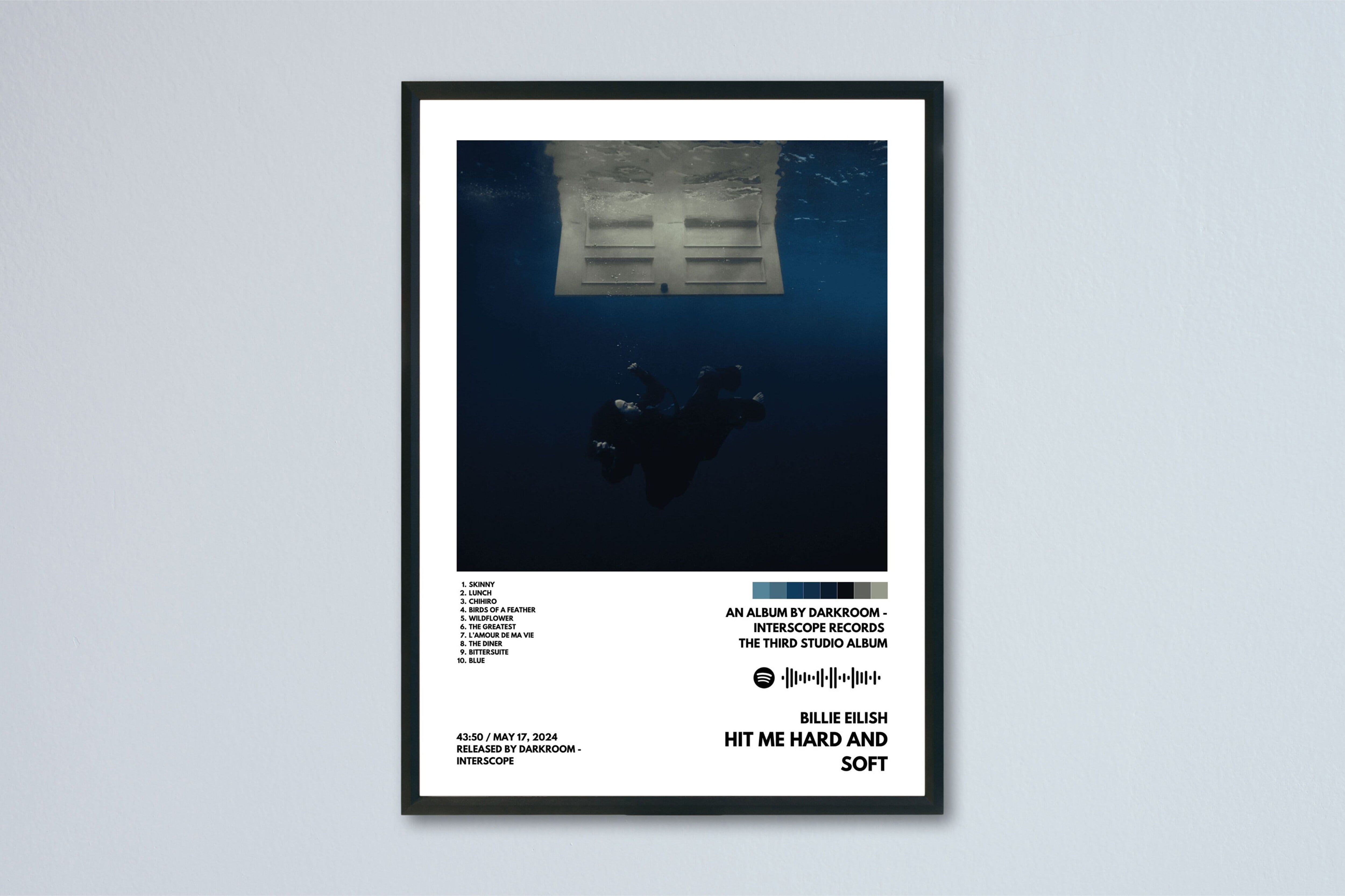 POSTER Billie Eilish - Hit Me Hard And Soft Album Poster / Album Cover ...