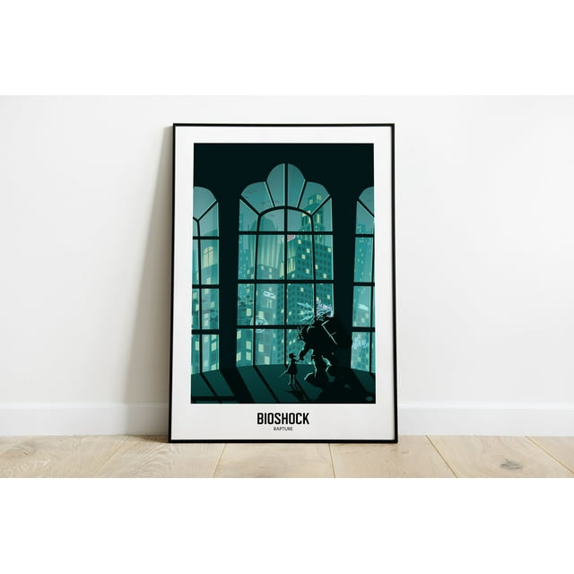 POSTER Bioshock - Rapture - minimalist poster-UNFRAMED - Walmart.com