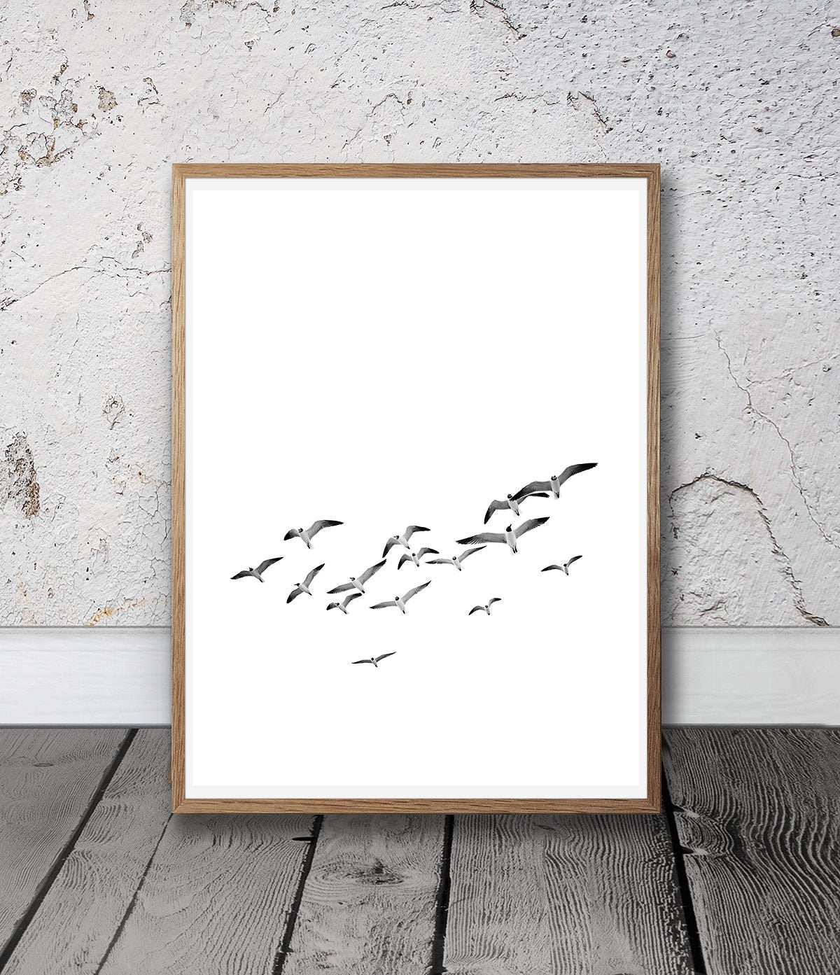 POSTER Birds Print - Photo, Flying Birds Print, Flock Of Birds Wall Art ...