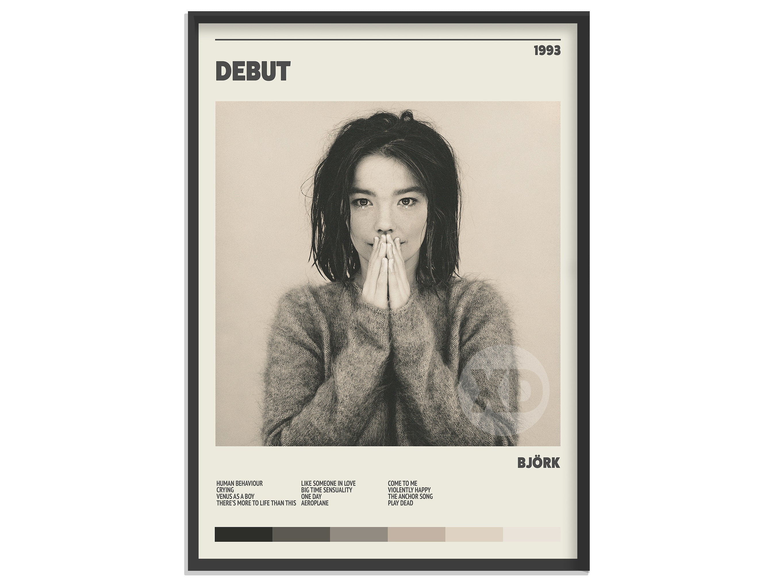POSTER Bjork - Debut Retro Album Print | Music Poster - Matte Paper ...