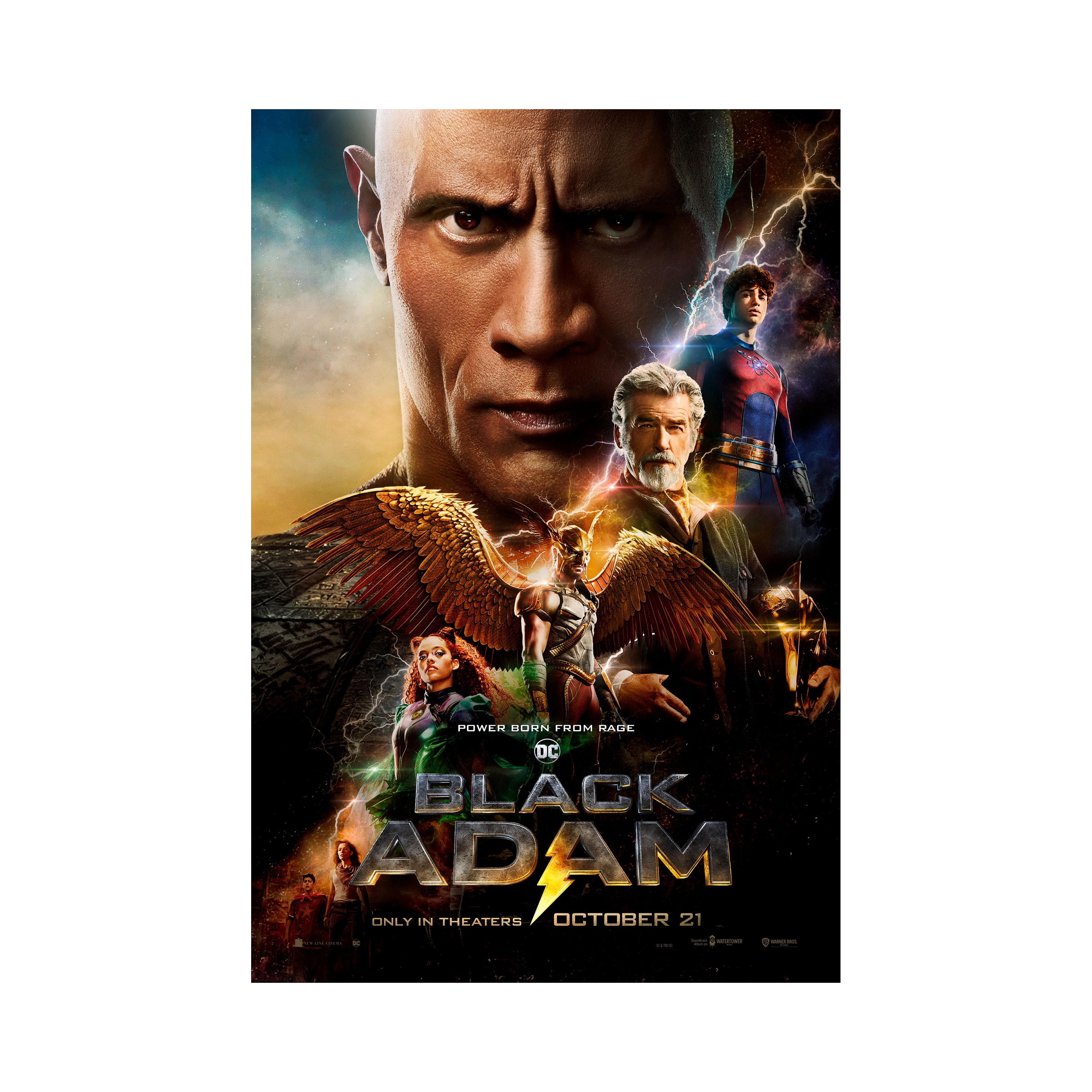 Poster Black Adam Movie Poster Quality Glossy Print Photo Wall Art ...