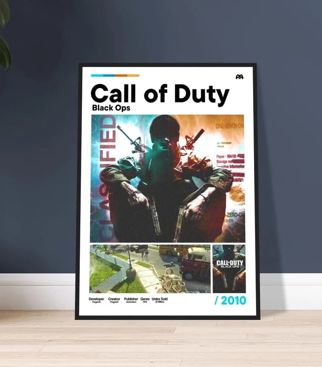 POSTER Black Ops 1 Gaming Poster, B01 Gaming Poster, Call Of Duty ...