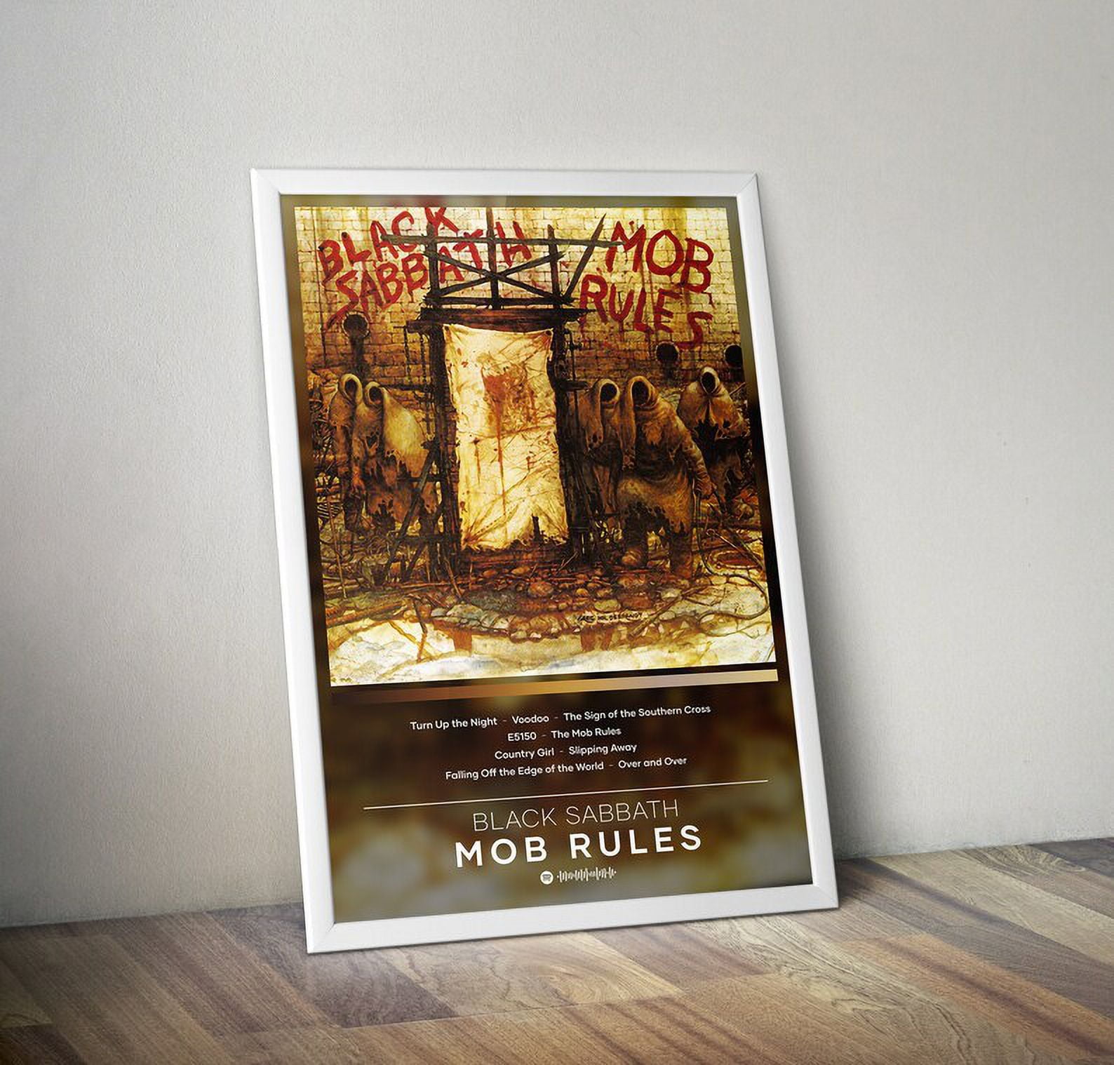 POSTER Black Sabbath Poster Print | Mob Rules Poster | Album Poster ...