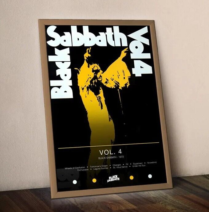 POSTER Black Sabbath Poster | Vol. 4 Poster | Album Poster Prints ...