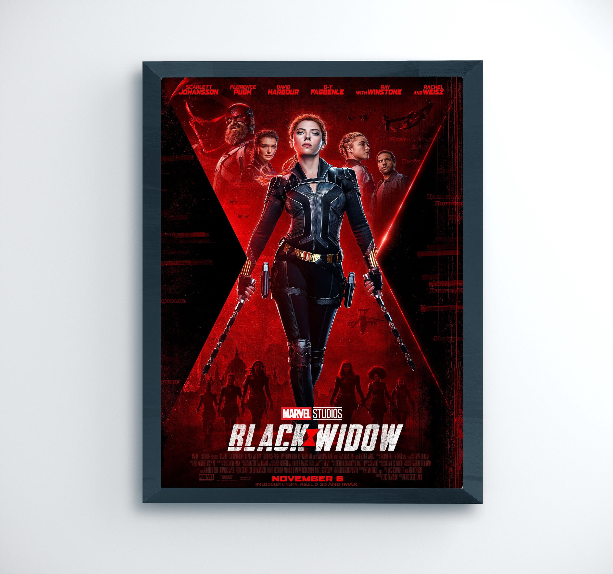POSTER Black Widow 2021 Poster Print Wall Art, Movie Films Maxi ...