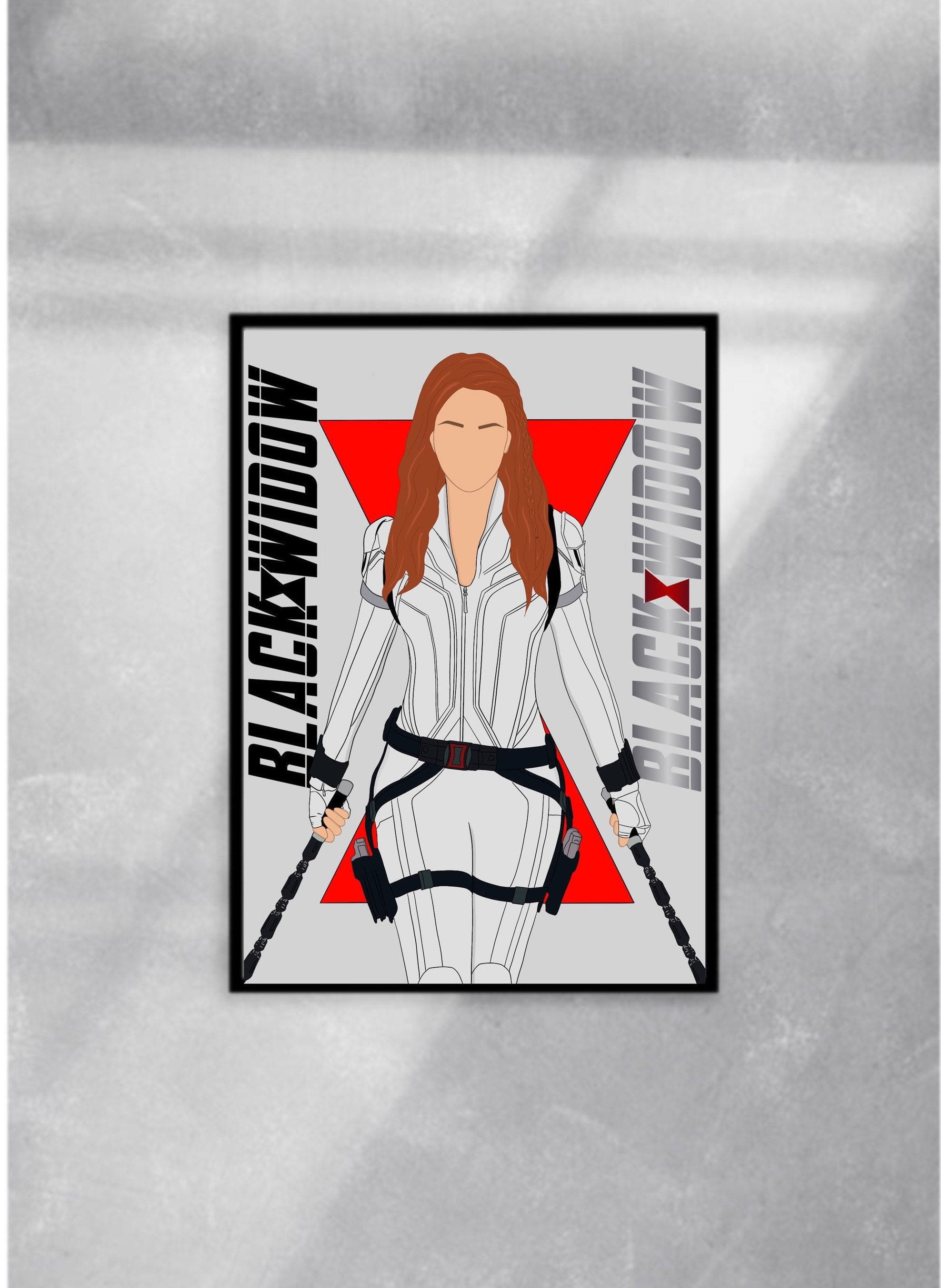 Poster Black widow Poster print scarlett johansson natasha romanoff art ...