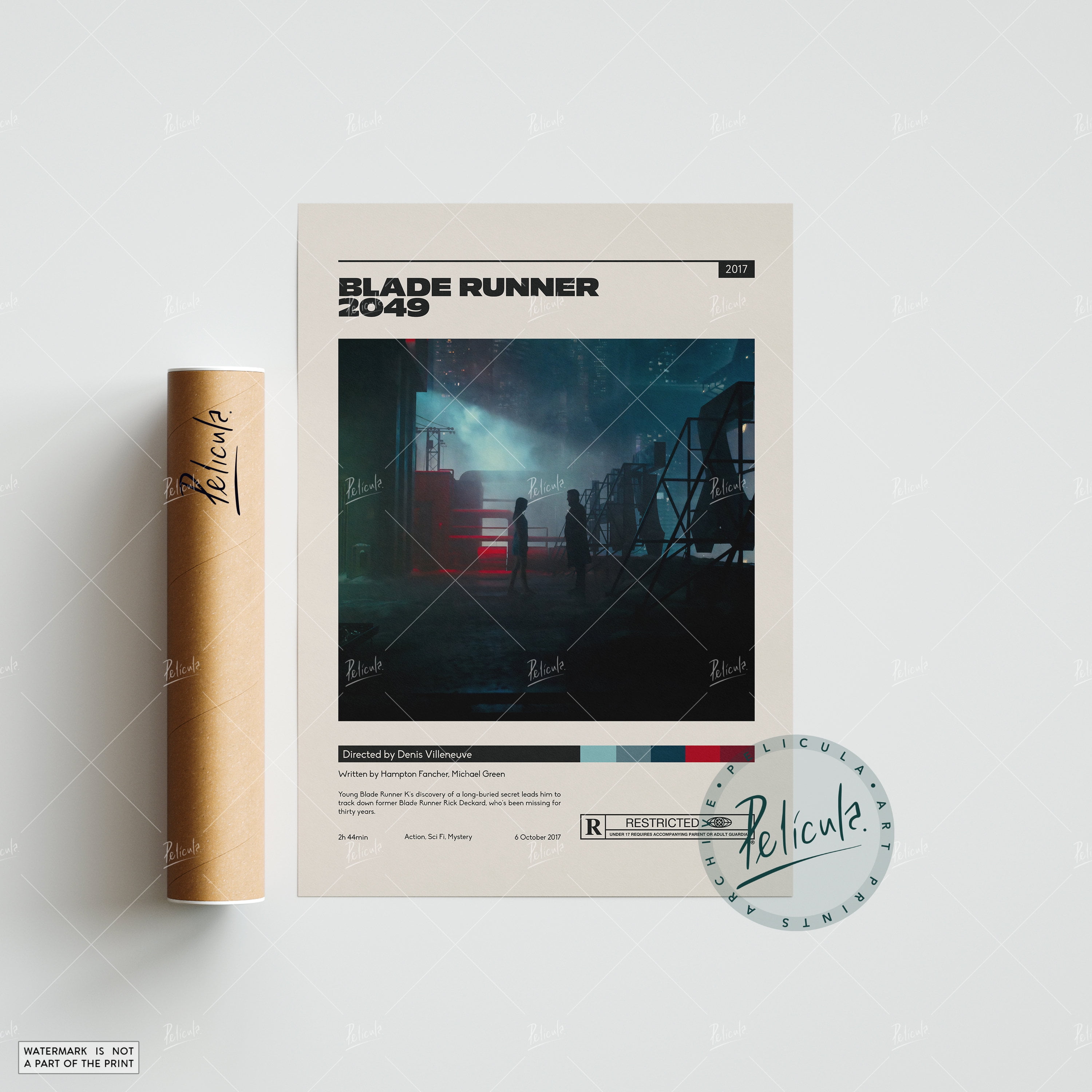 POSTER Blade Runner 2049 Poster | Denis Villeneuve | Minimalist Movie ...