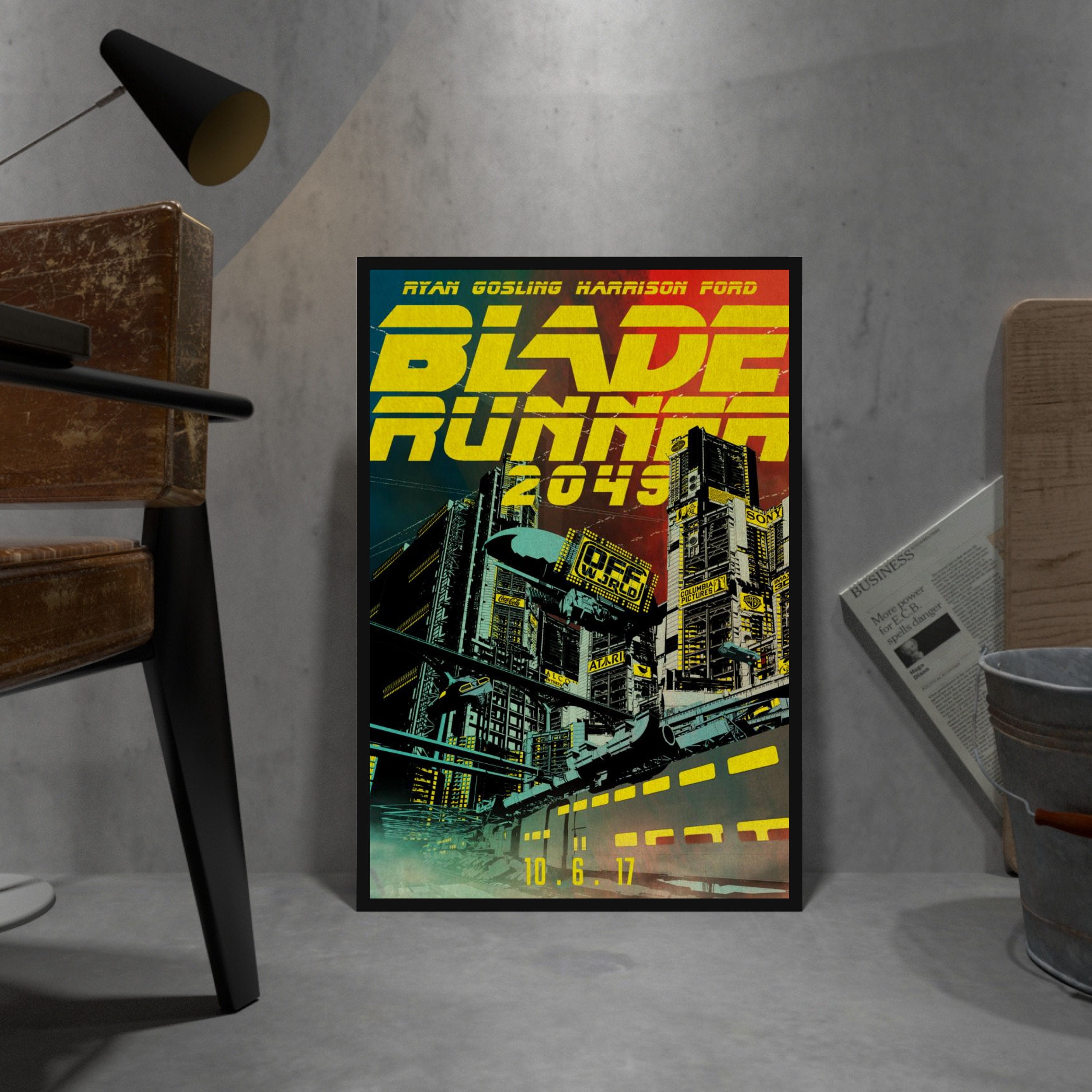 POSTER Bladerunner Retro Poster, Kraft Paper Print, Movie Wall Art Gift ...