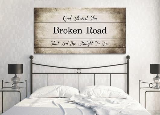 POSTER Bless the Broken Road Rascal Flatts Lyric - Wall Art - Rustic ...