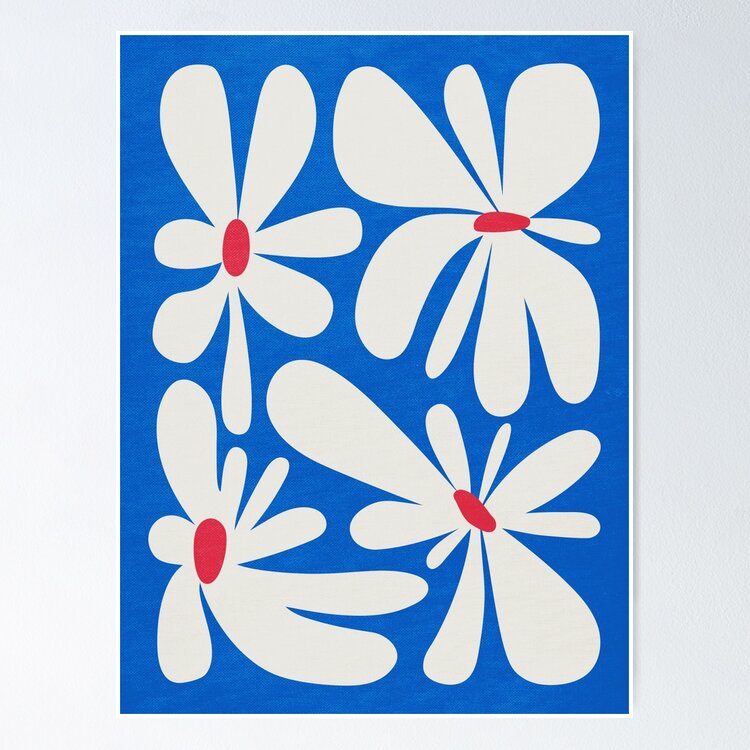 POSTER Bloom: Cobalt Blue Matisse Color Series 02 Poster UNFRAMED ...