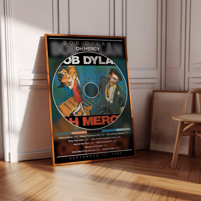POSTER Bob Dylan Poster Print | Oh Mercy Poster | Album Poster Print ...