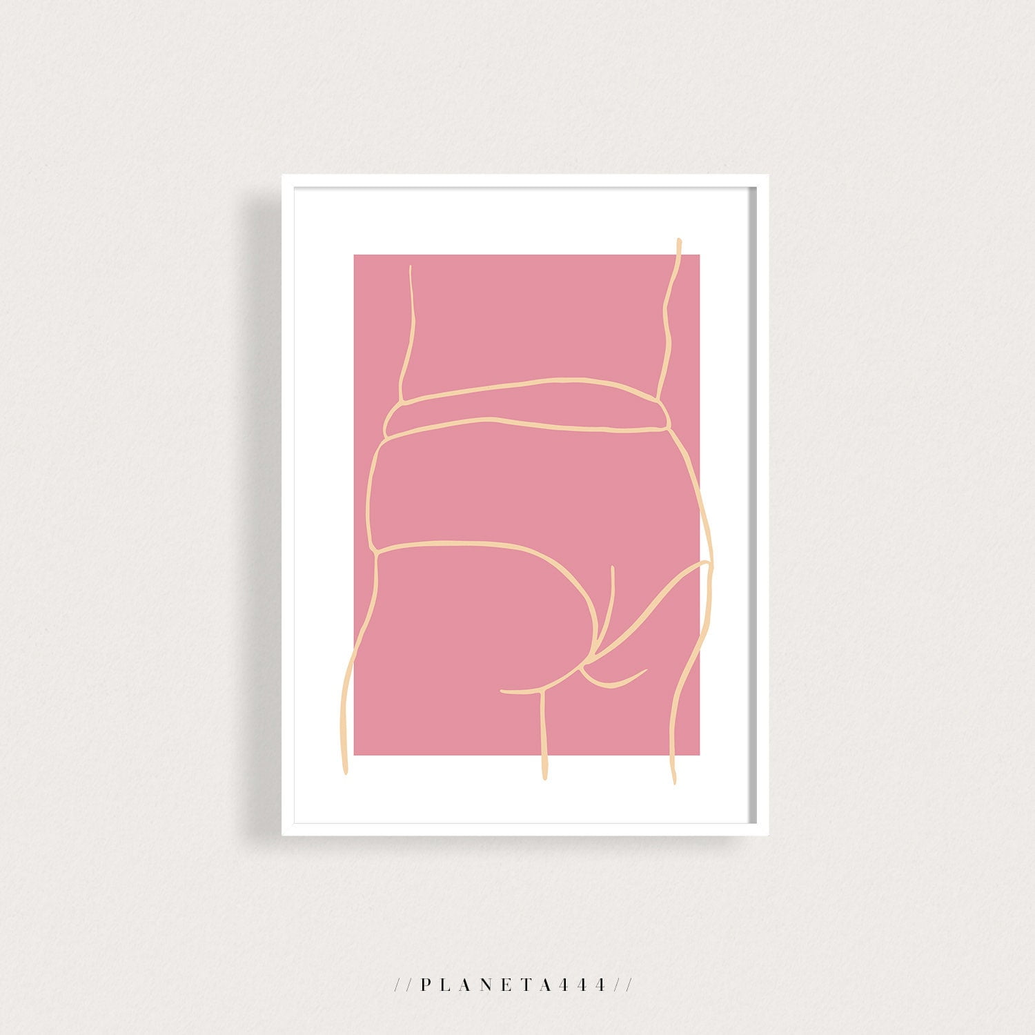 POSTER Body Positive Art Print Curvy Female Underwear Wall Art Plus ...