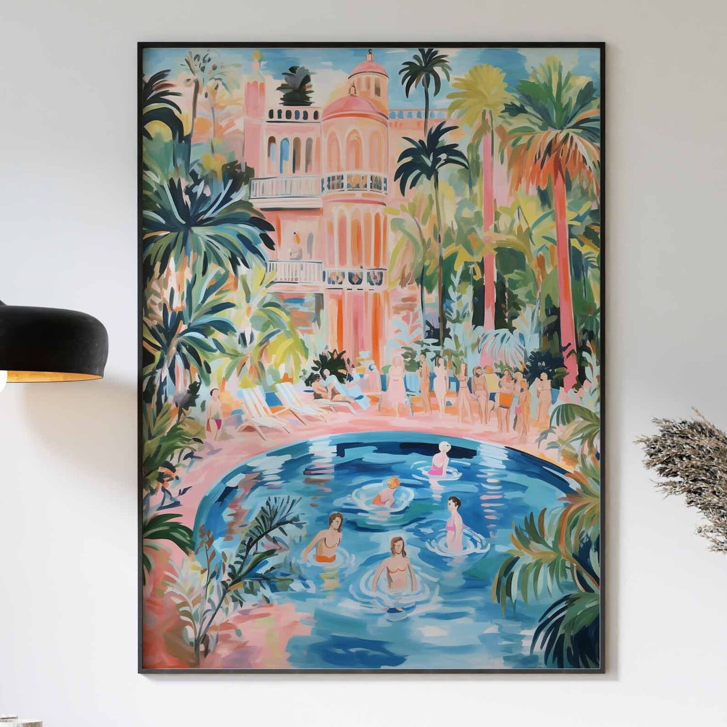 POSTER Boho Art, Swimming Pool Art, Swimming Poster, Bathroom Wall Art ...