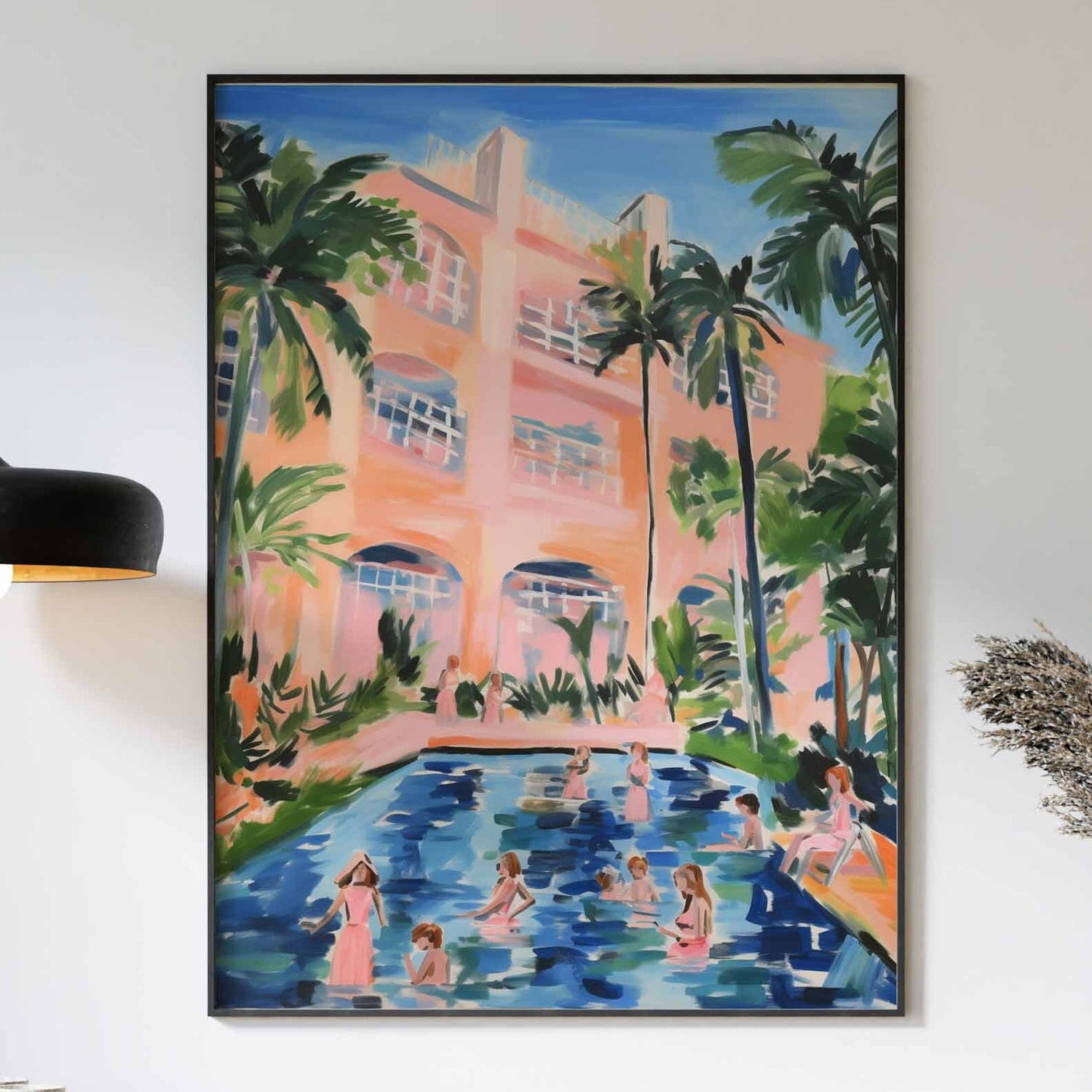POSTER Boho Art, Swimming Pool Art, Swimming Poster, Bathroom Wall Art ...