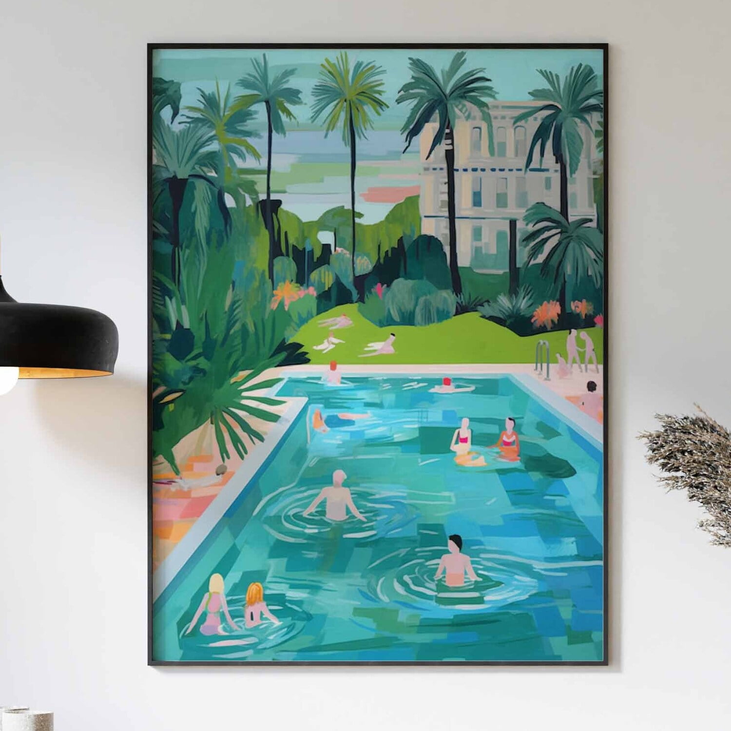 POSTER Boho Art, Swimming Pool Art, Swimming Poster, Bathroom Wall Art ...