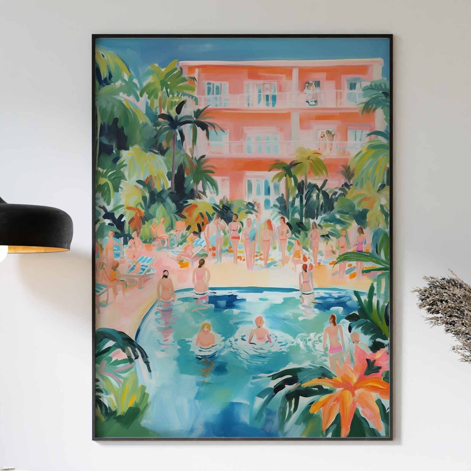 POSTER Boho Art, Swimming Pool Art, Swimming Poster, Bathroom Wall Art ...