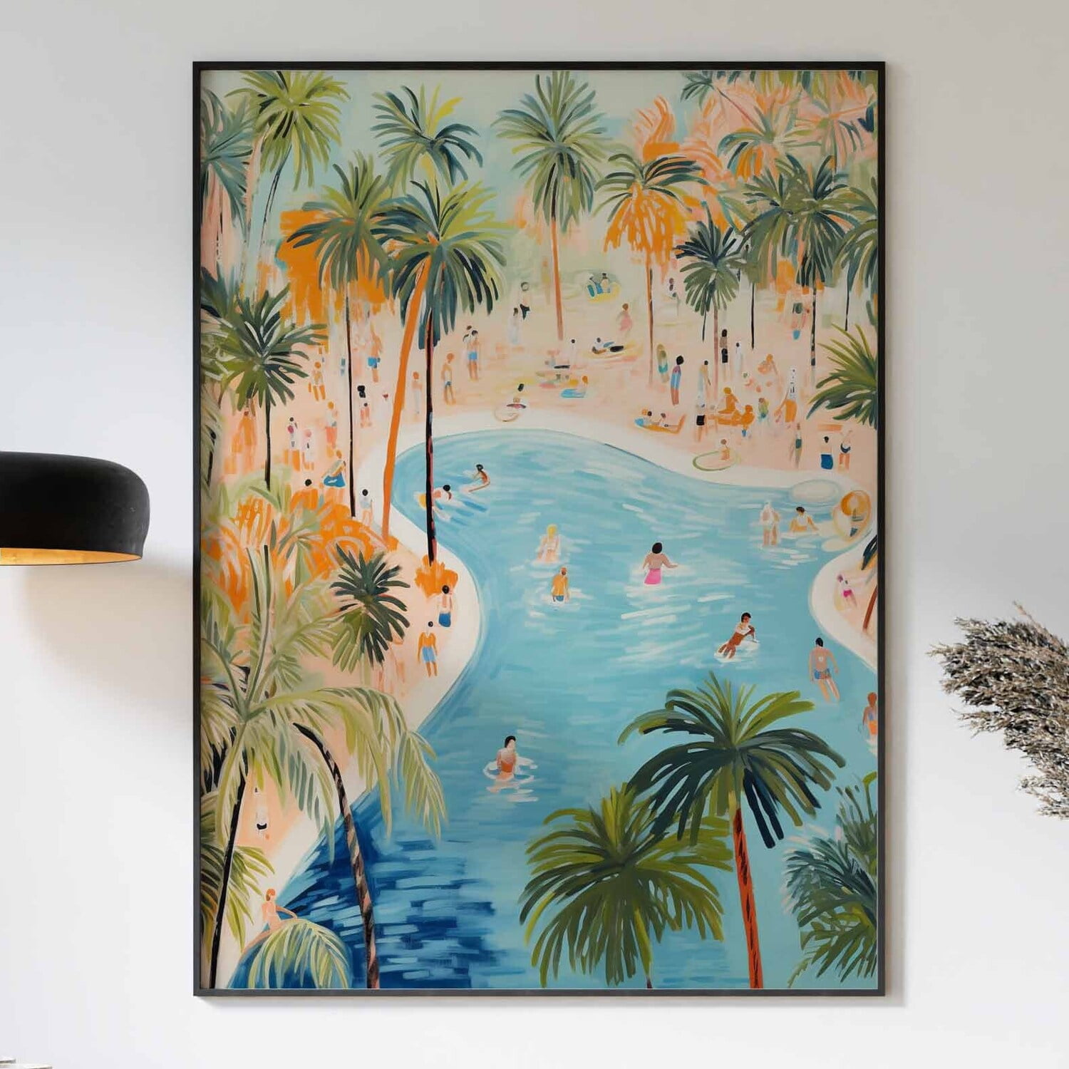POSTER Boho Art, Swimming Pool Art, Swimming Poster, Bathroom Wall Art ...