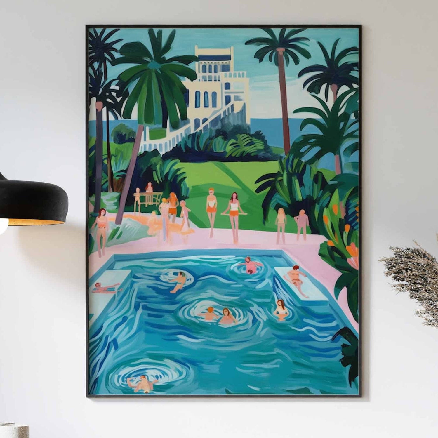 POSTER Boho Art, Swimming Pool Art, Swimming Poster, Bathroom Wall Art ...