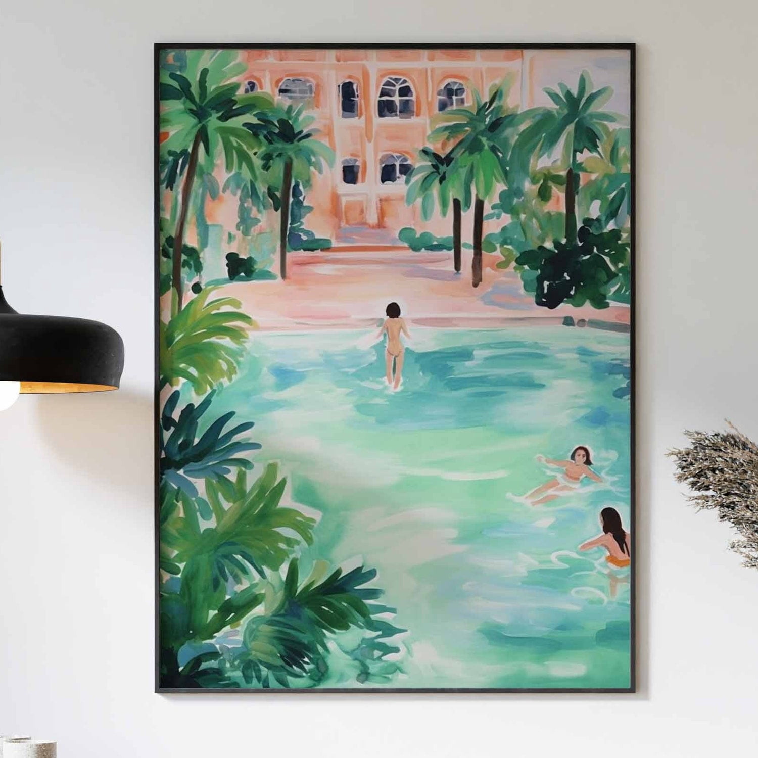 POSTER Boho Art, Swimming Pool Art, Swimming Poster, Bathroom Wall Art ...