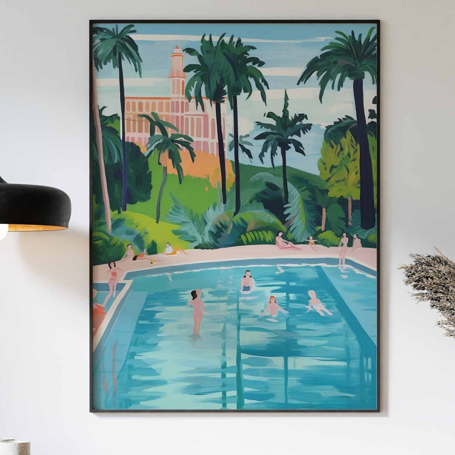 POSTER Boho Art, Swimming Pool Art, Swimming Poster, Bathroom Wall Art ...