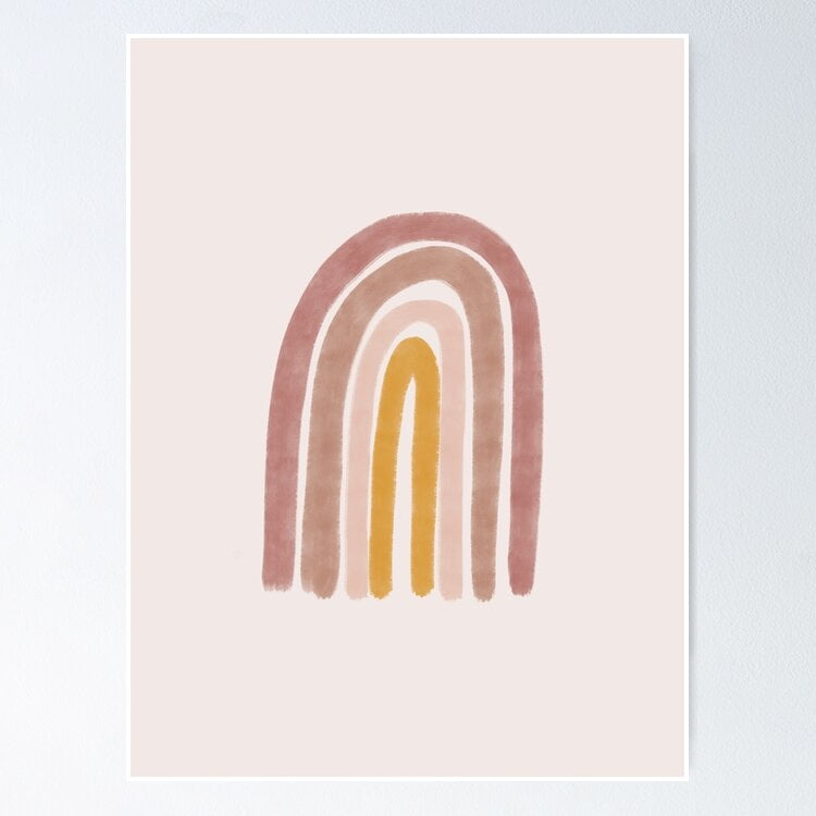 POSTER Boho Rainbow POSTER UNFRAMED, 8x12 - Walmart.com