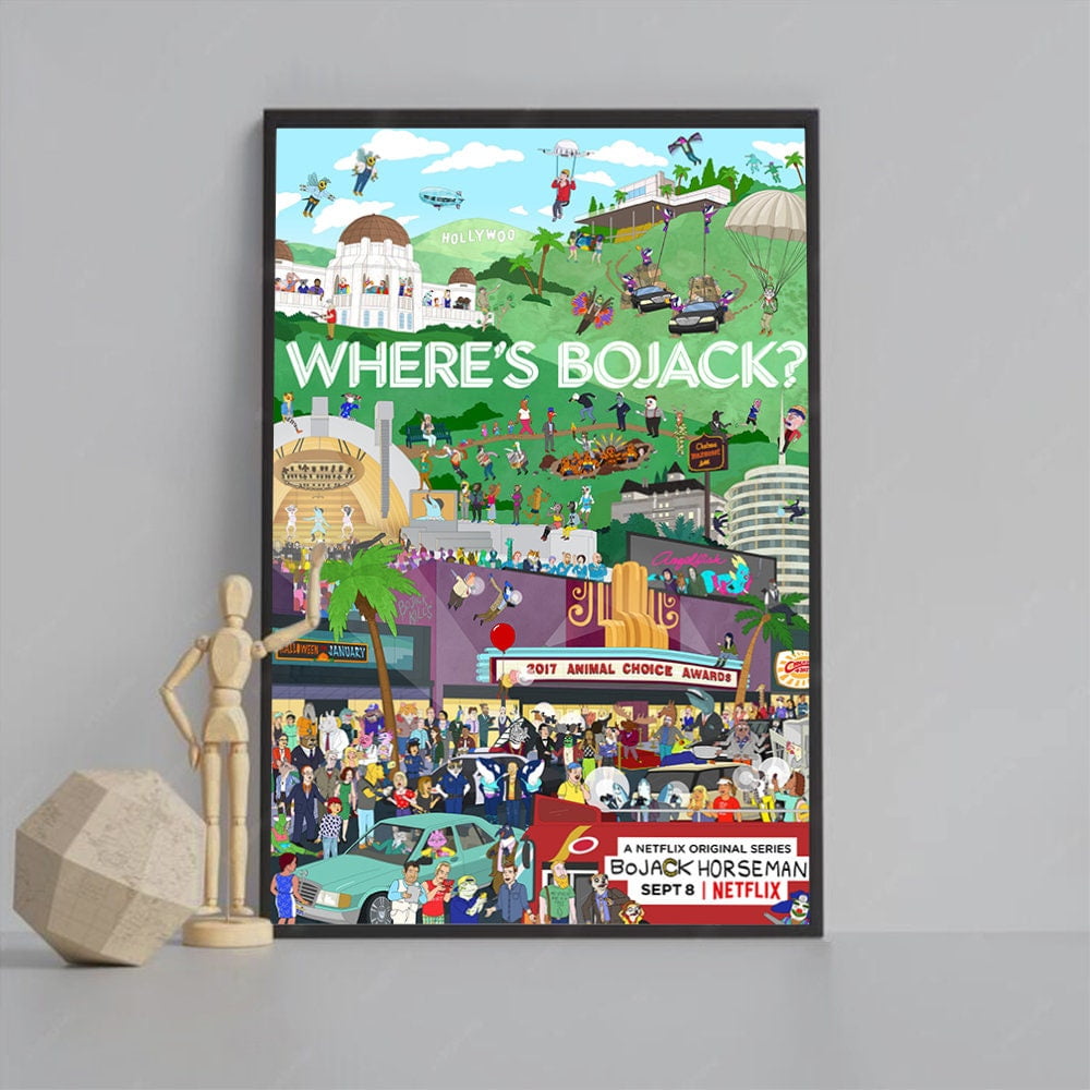 Poster Bojack Horseman Poster Movie Poster Minimalist Aesthetic Poster Wall Art Home Decor ...