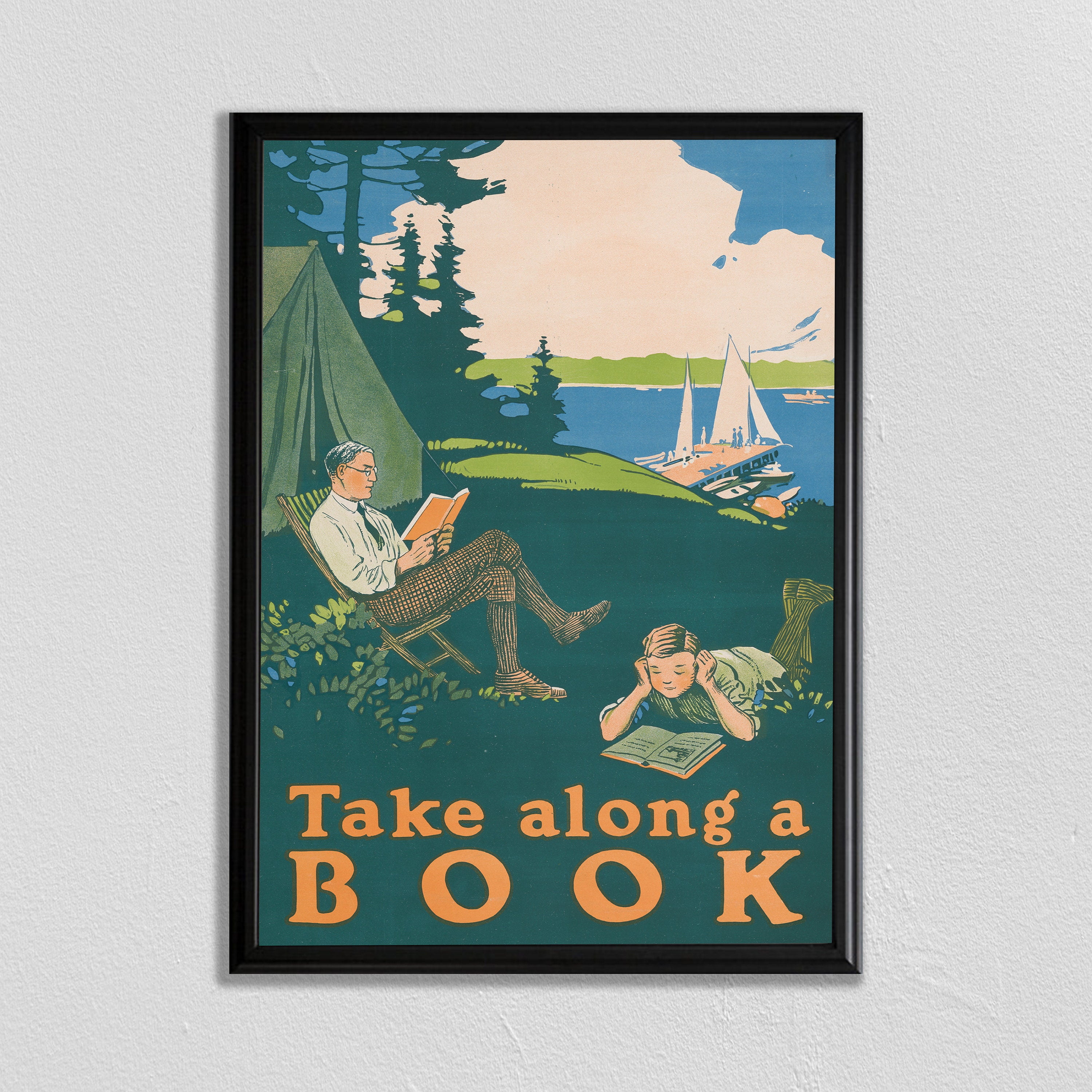 POSTER Book Poster, Quote Poster, Classroom Art, Take Along A Book ...