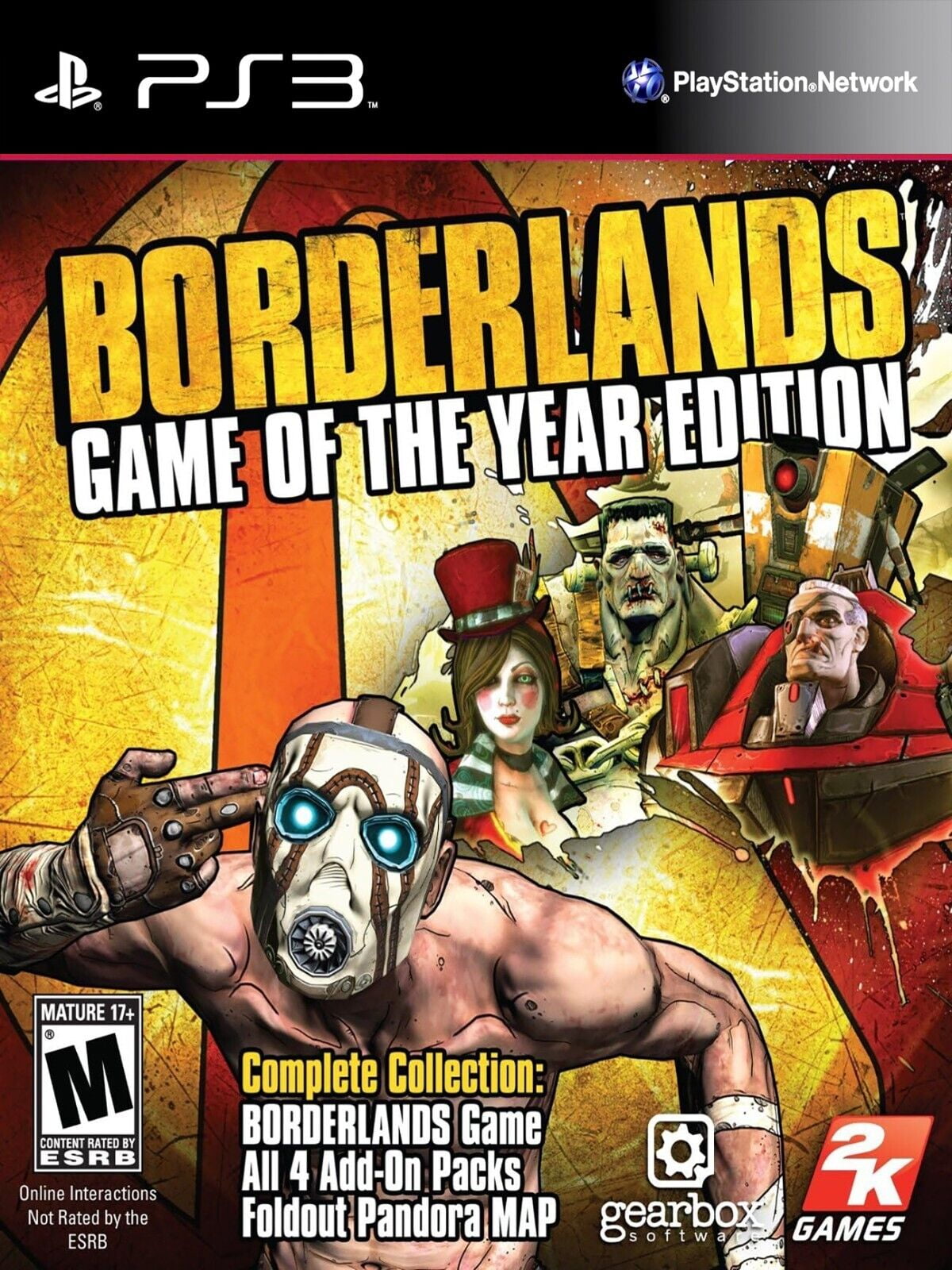 POSTER Borderlands GOTYE PS3 BOX ART Glossy POSTER Unframed-8x12 ...