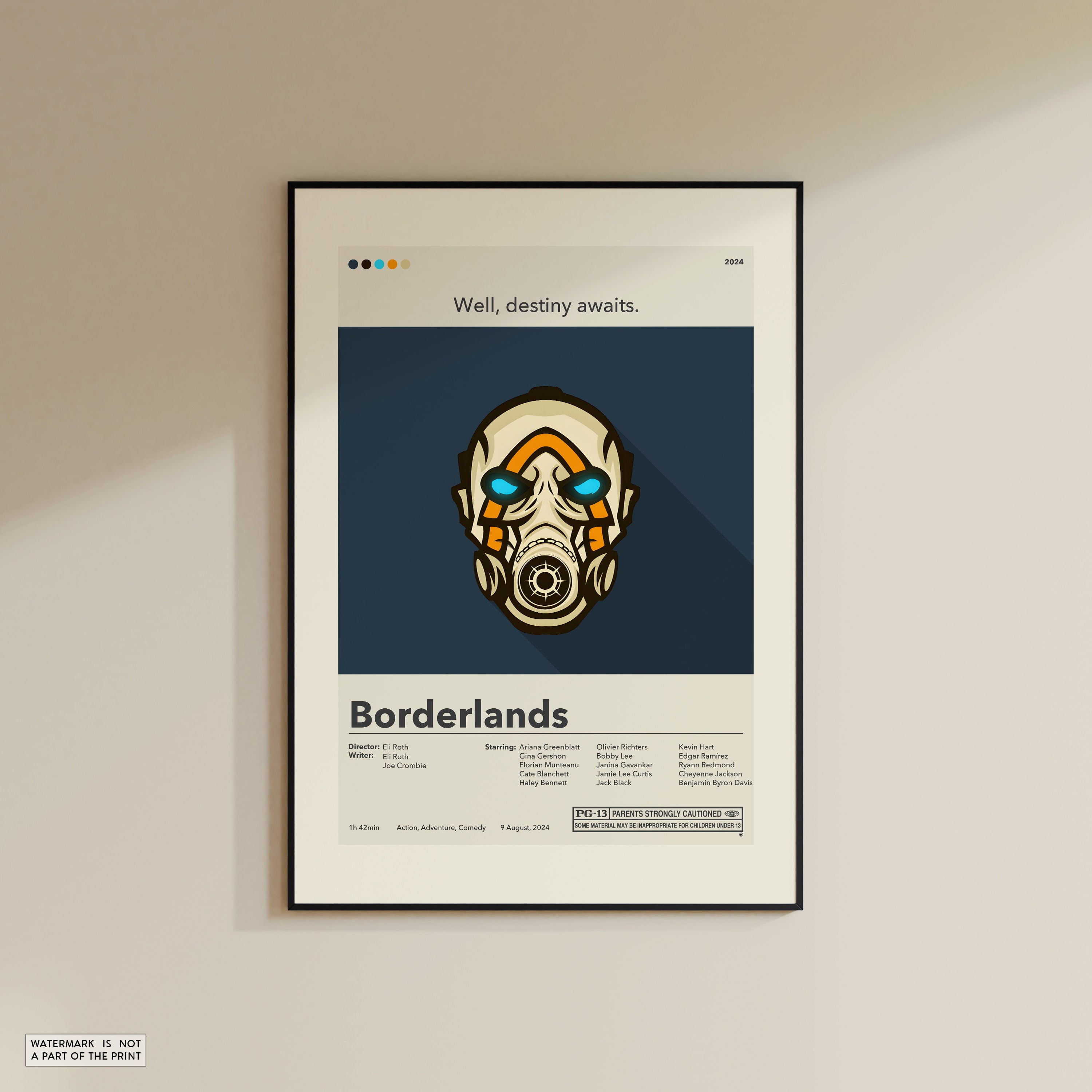 POSTER Borderlands Poster | Eli Roth | Minimalist Movie Poster | Movie ...